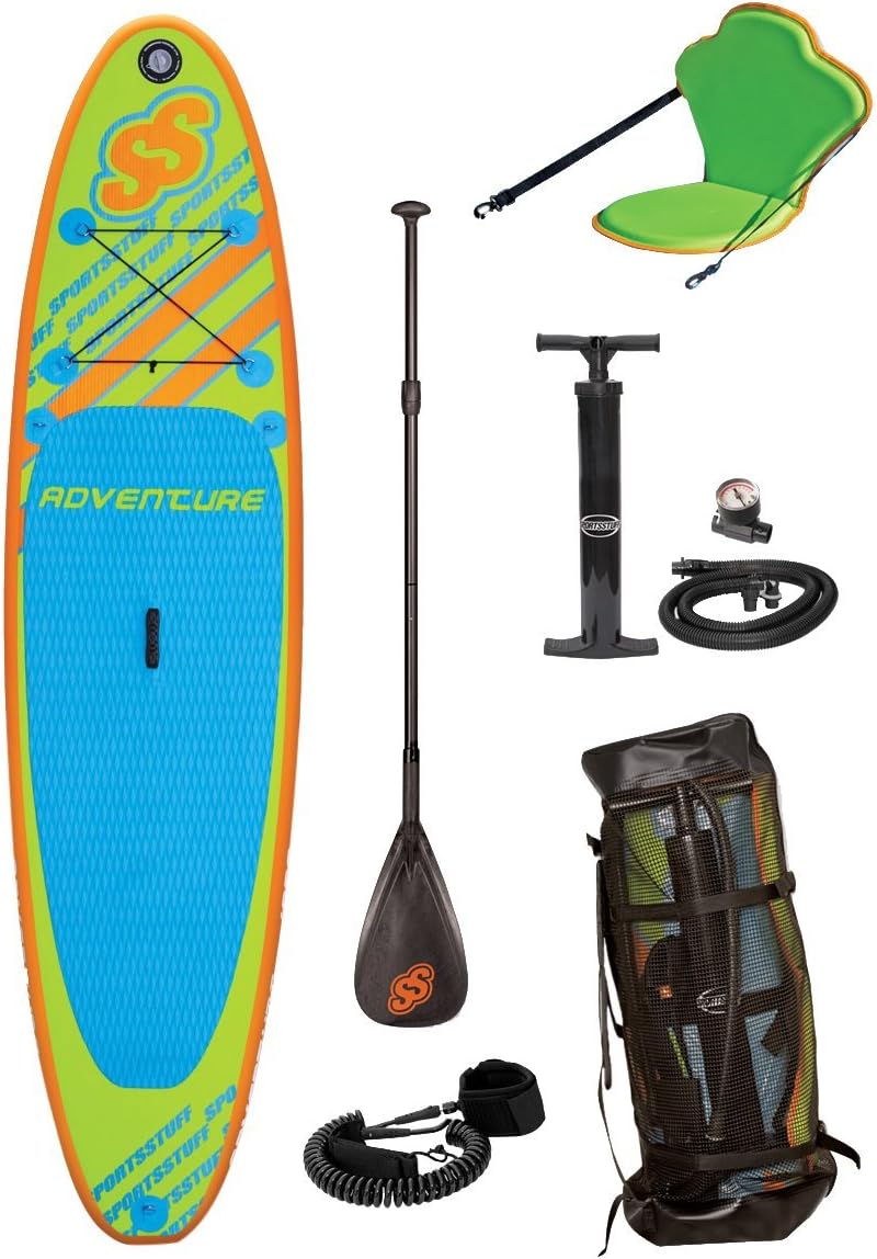 Amazon.com : Sportstuff 1030 Adventure Stand Up Paddleboard With ...