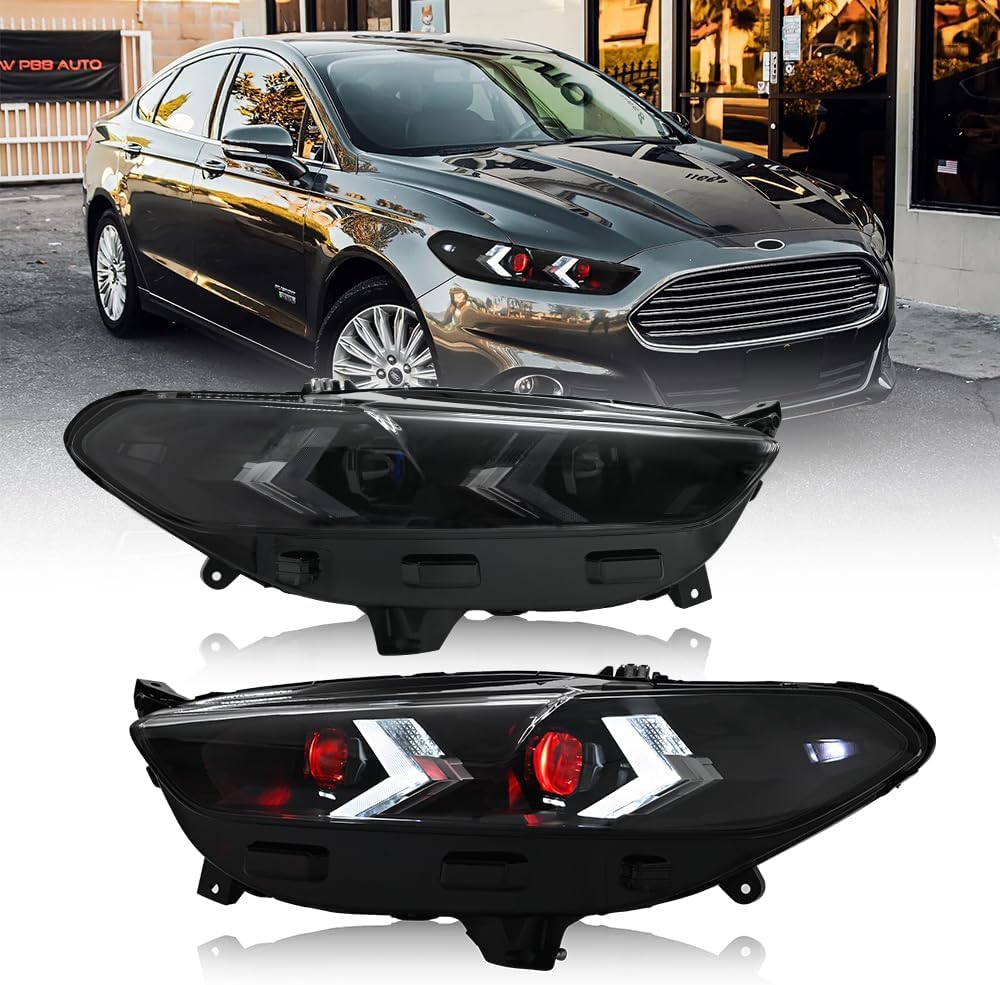 Amazon.com: TT-ABC Mods Headlight for Ford Fusion 2013-2016 All Models ...