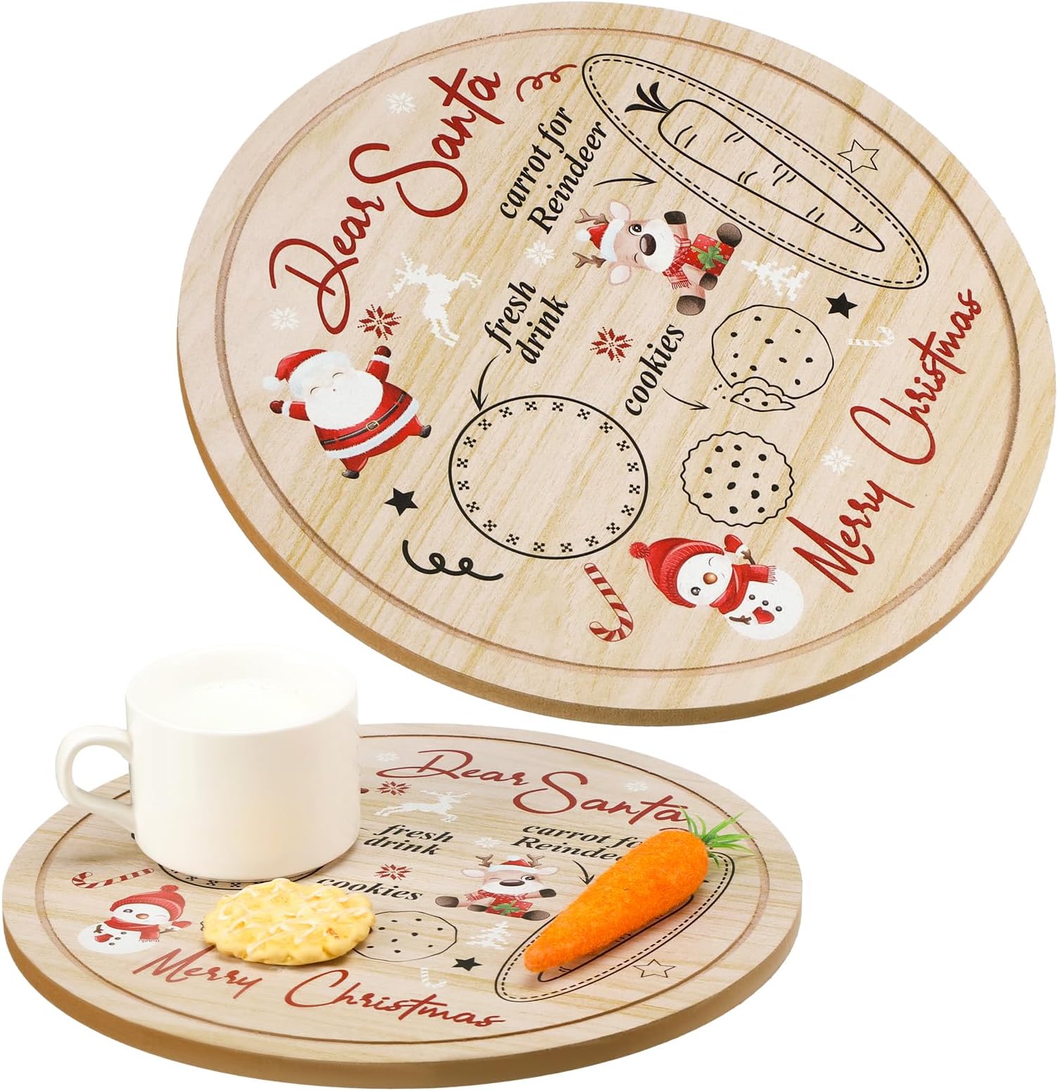 Amazon.com | Santa Cookie Plate Dear Santa Christmas Cookies Plate ...