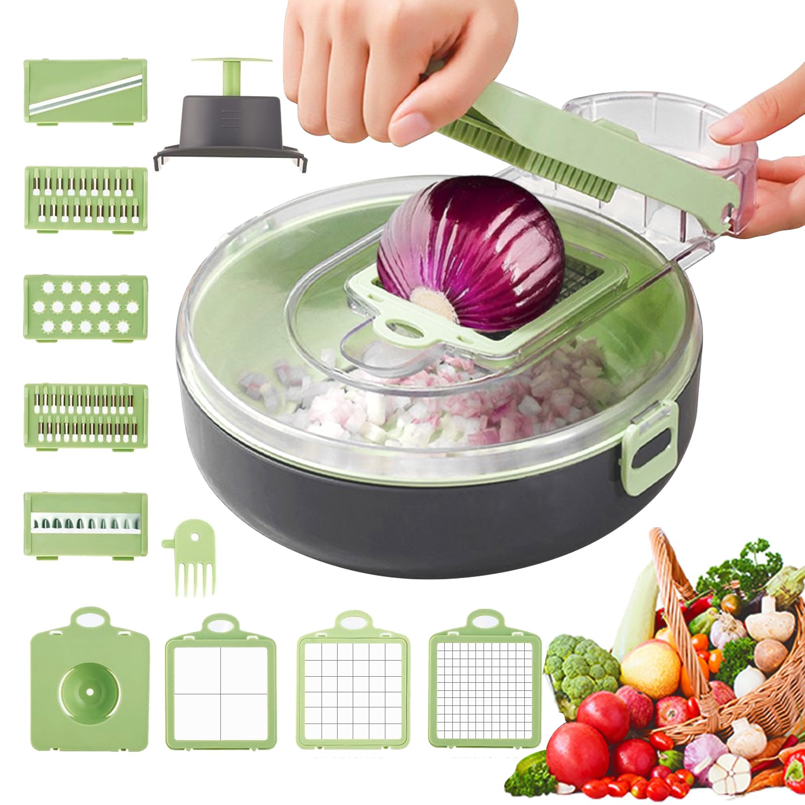 Vegetable Chopper - Mandoline Vegetable Slicer, Multifunctional ...