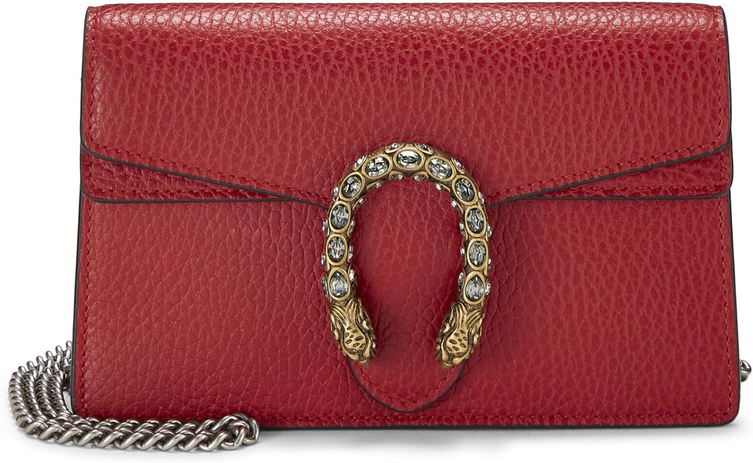 Amazon.com: Gucci, Pre-Loved Red Leather Dionysus Super Mini, Red ...