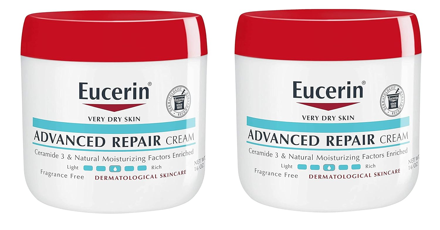 Amazon.com : Eucerin Advanced Repair Body Cream, Fragrance Free Body ...