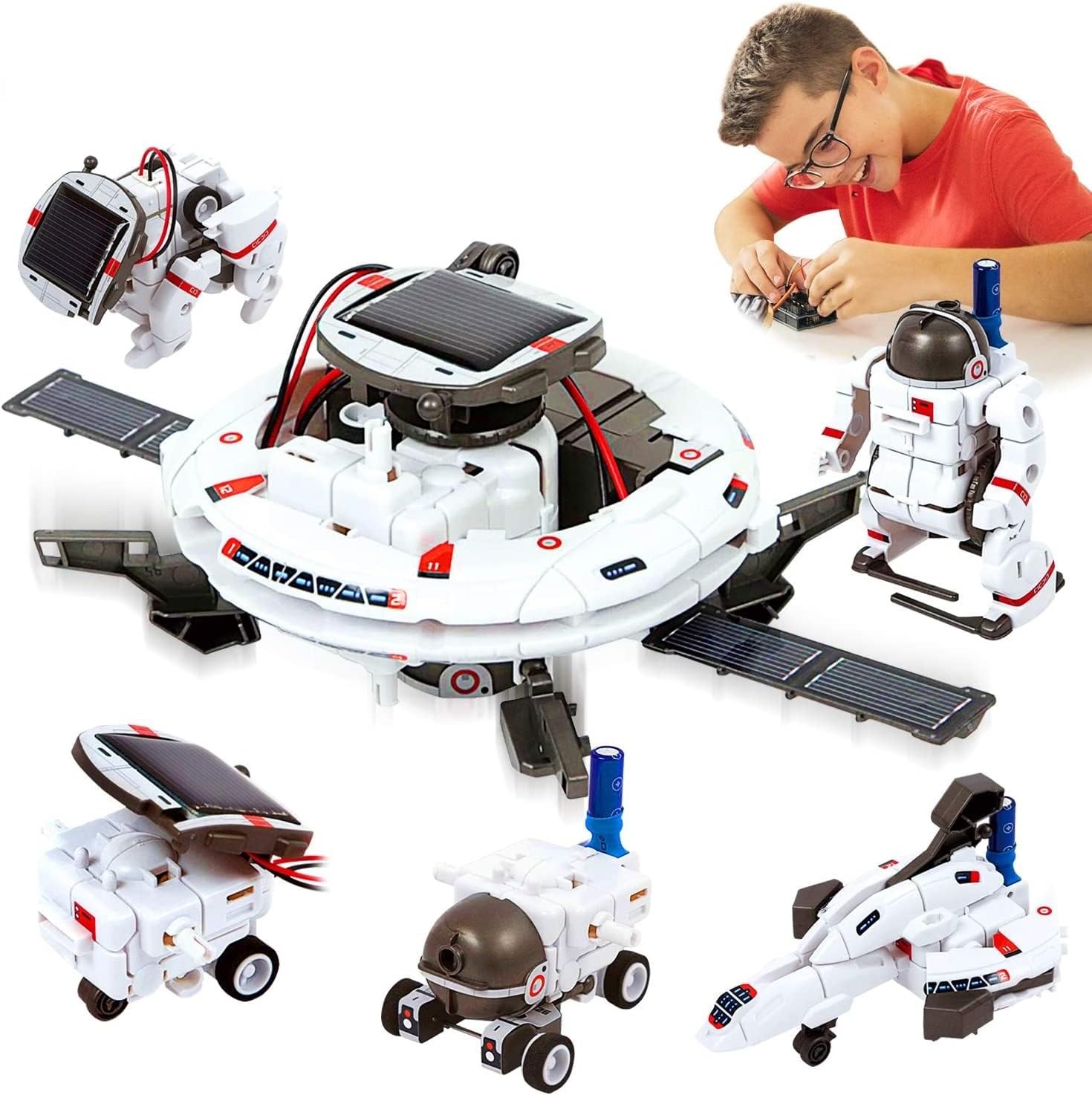 STEM Toys for Kids 8-10 8-13 Solar Robot Toys 6-in-1 DIY Science Kits ...