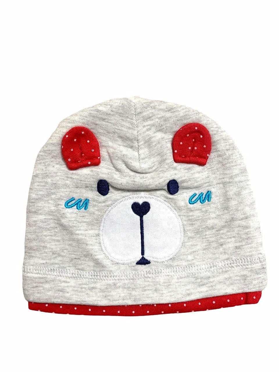 Baby caps Reversible 100% Cotton for 0 to 9 Months, Unisex Color and ...