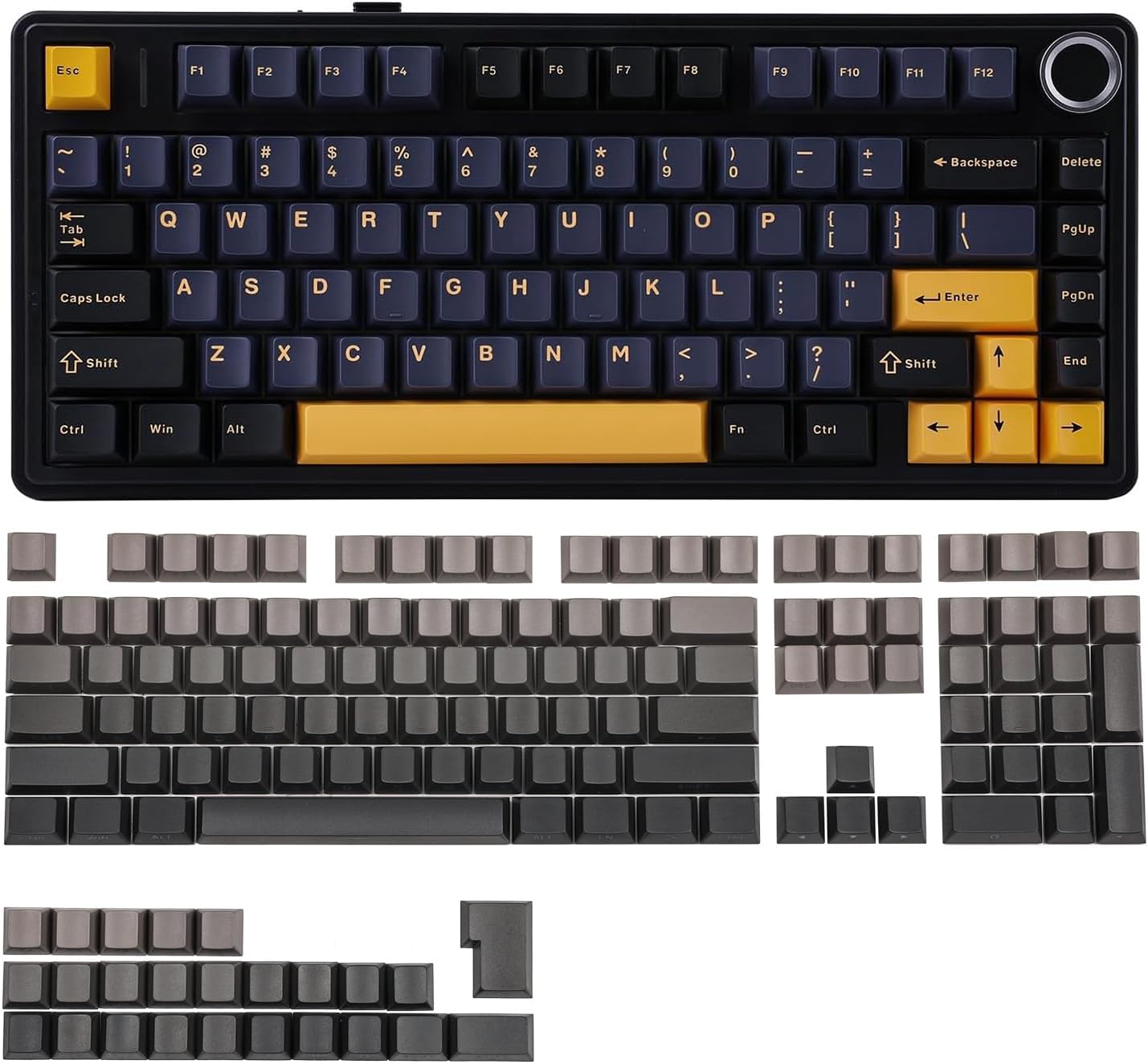 Amazon.com: EPOMAKER x Aula F75 Gasket Mechanical Keyboard + Smokey ...