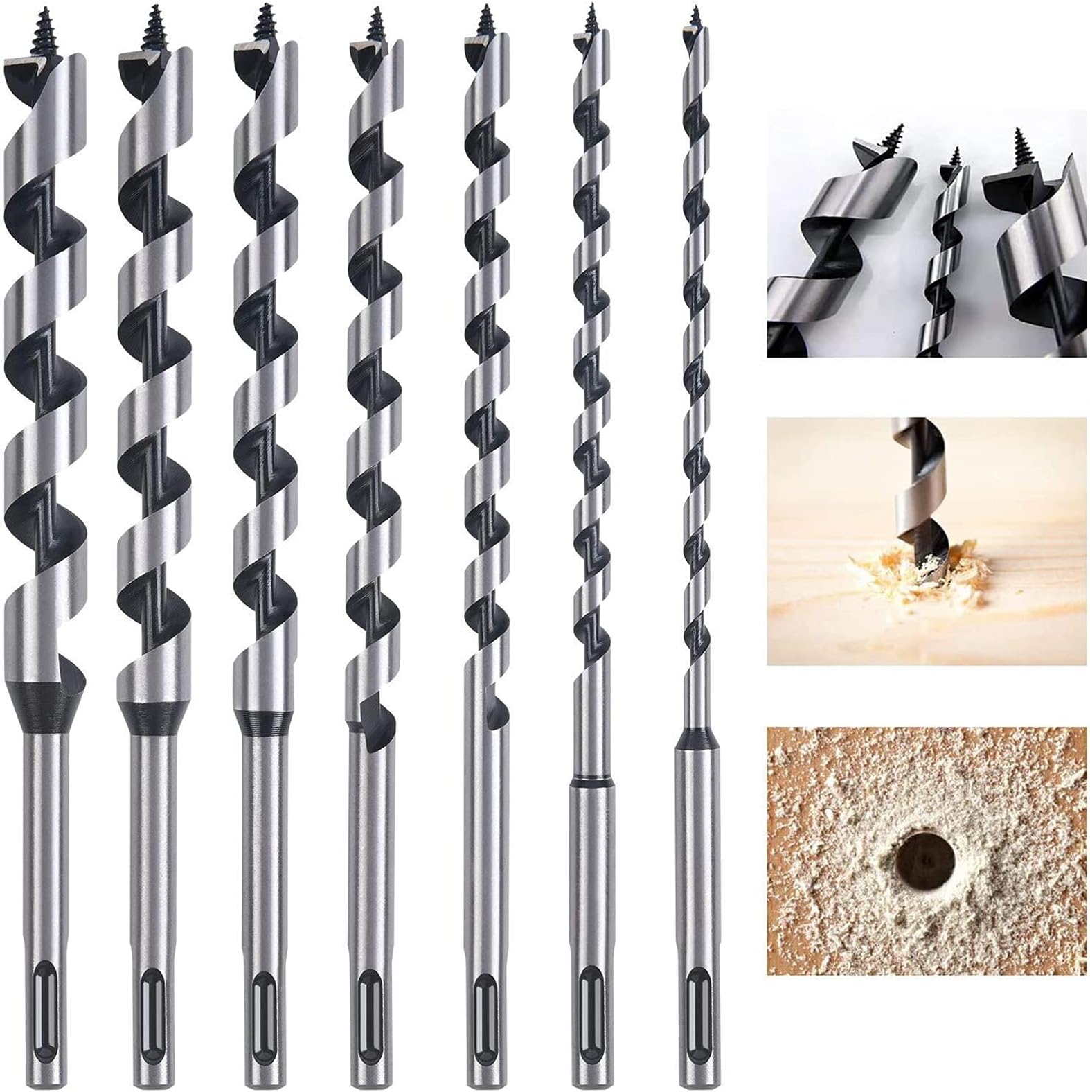 Rolson 48557 4 pc 600 mm Wood Auger Bit Set : Amazon.co.uk: DIY & Tools