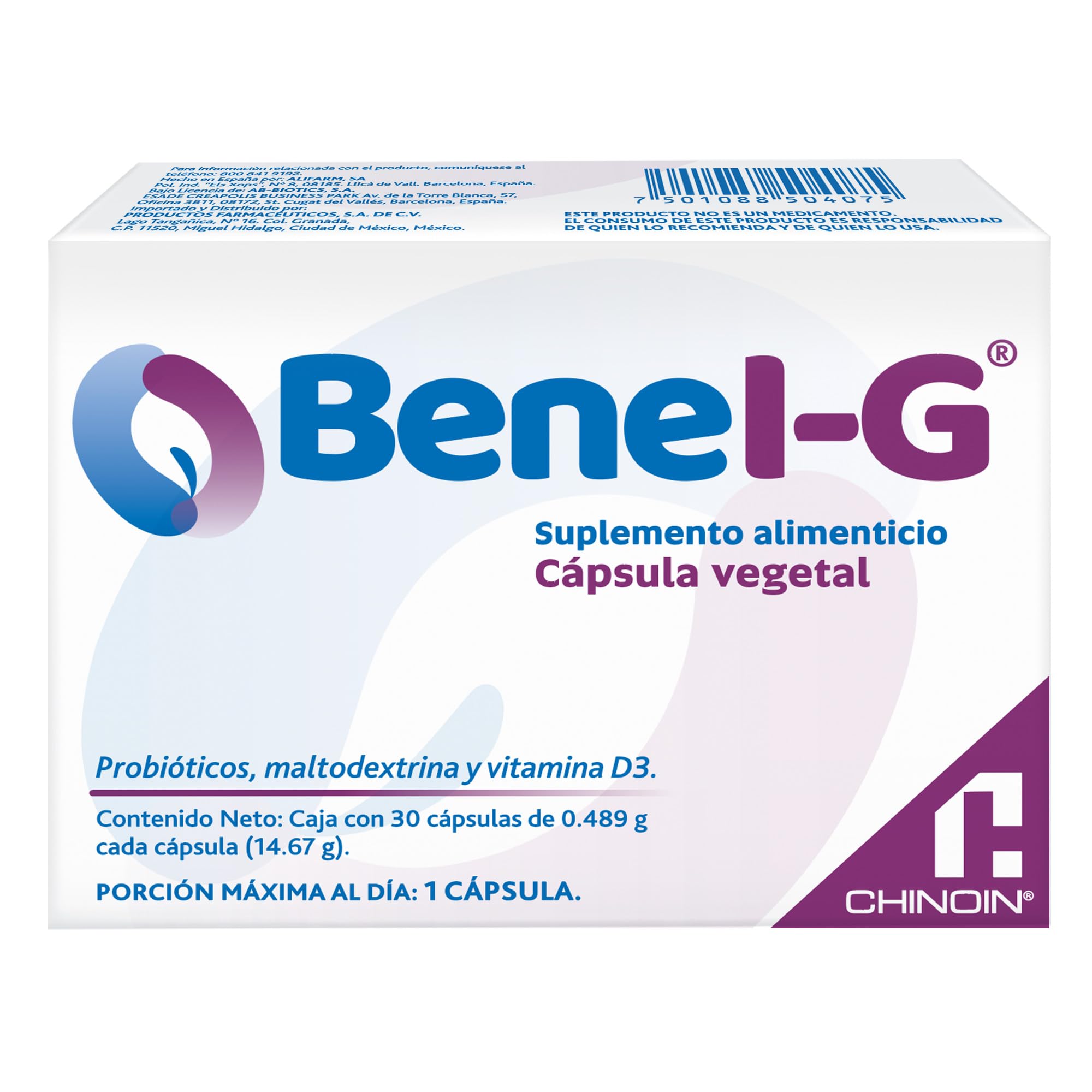 Benei-G Suplemento Alimenticio, 30 Capsulas : Amazon.com.mx: Salud y ...