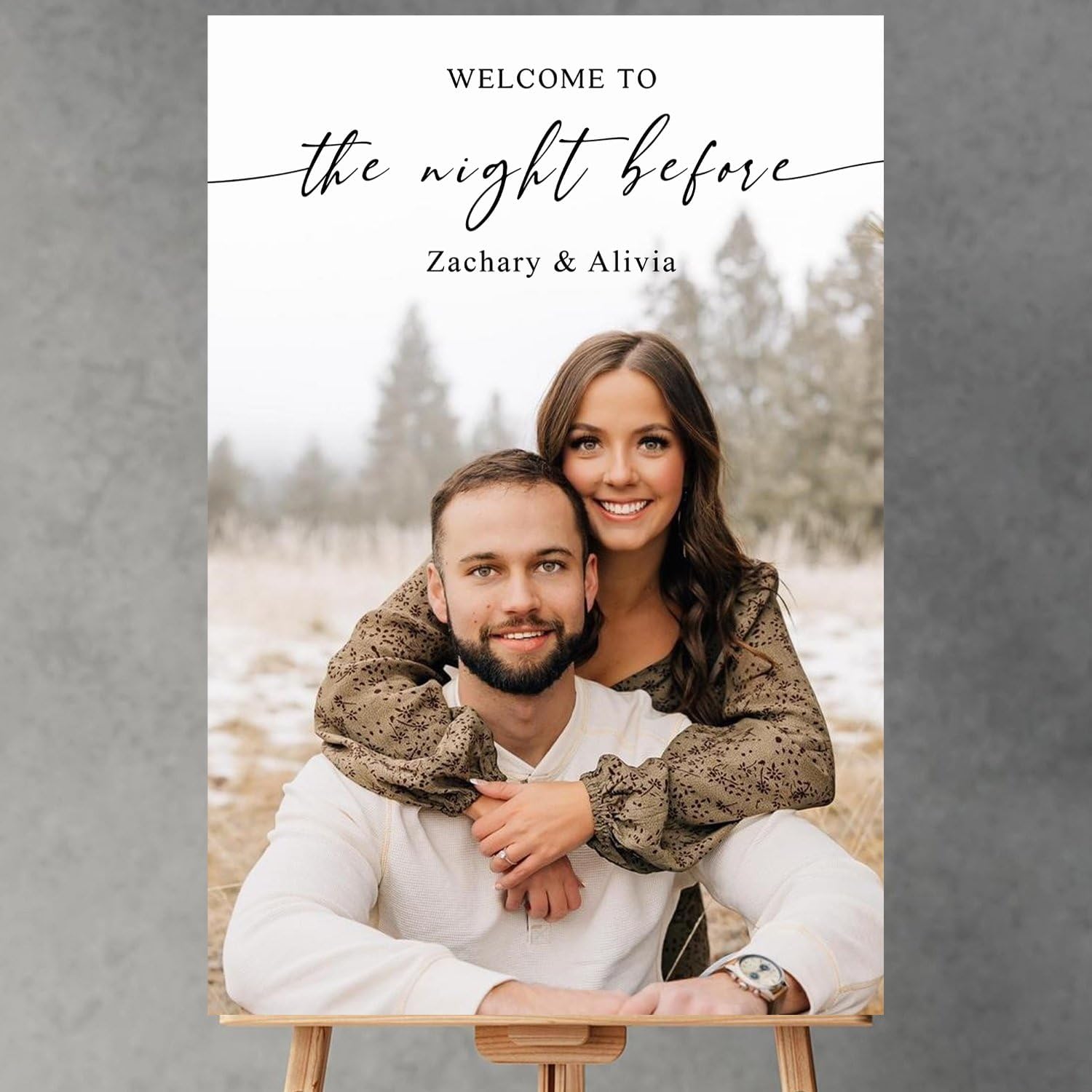 Amazon.com: Photo Rehearsal Dinner Sign, Rehearsal Dinner Signs For ...