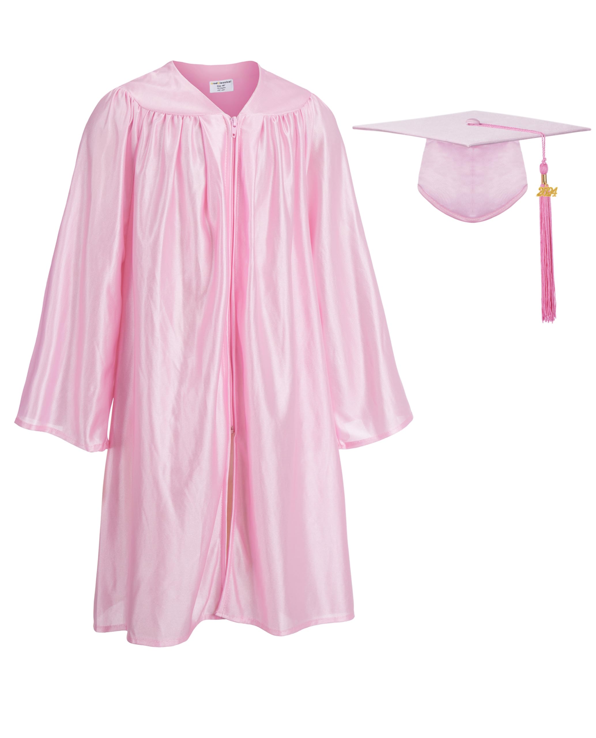 Snapklik.com : GradClassical Unisex Shiny Graduation Gown Cap Tassel ...