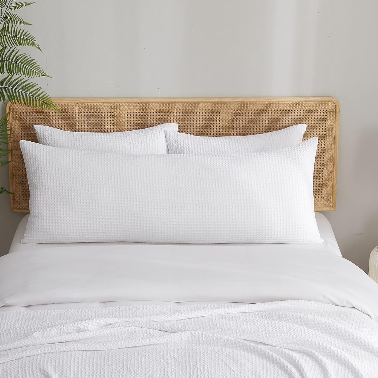 Amazon.com: PHF Ultra Soft Waffle Weave Body Pillowcase 20" x 54", No ...