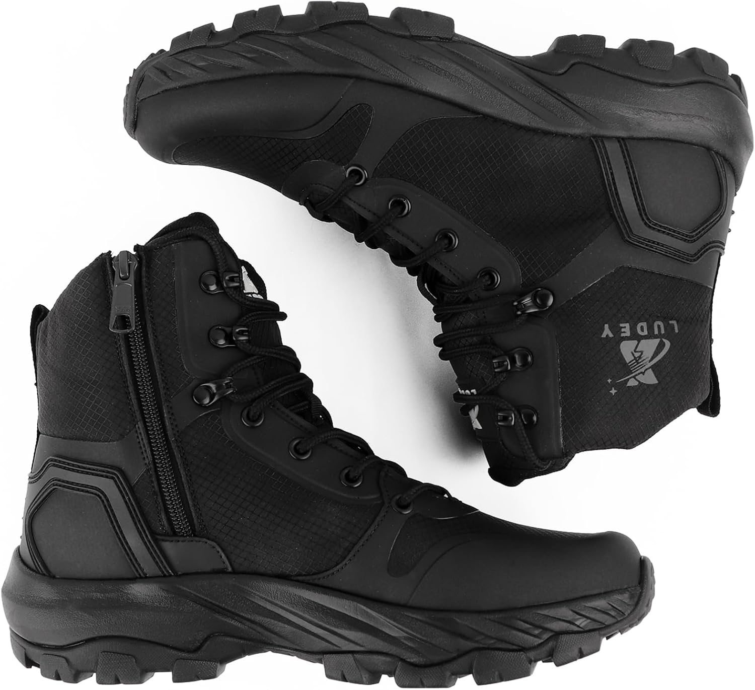 Amazon.com: LUDEY Lightweight Tactical Military Boots for Men ...