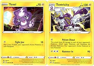 Pokemon Rebel Clash Evolution Set - Toxtricity 069/192 - Sword & Shield ...