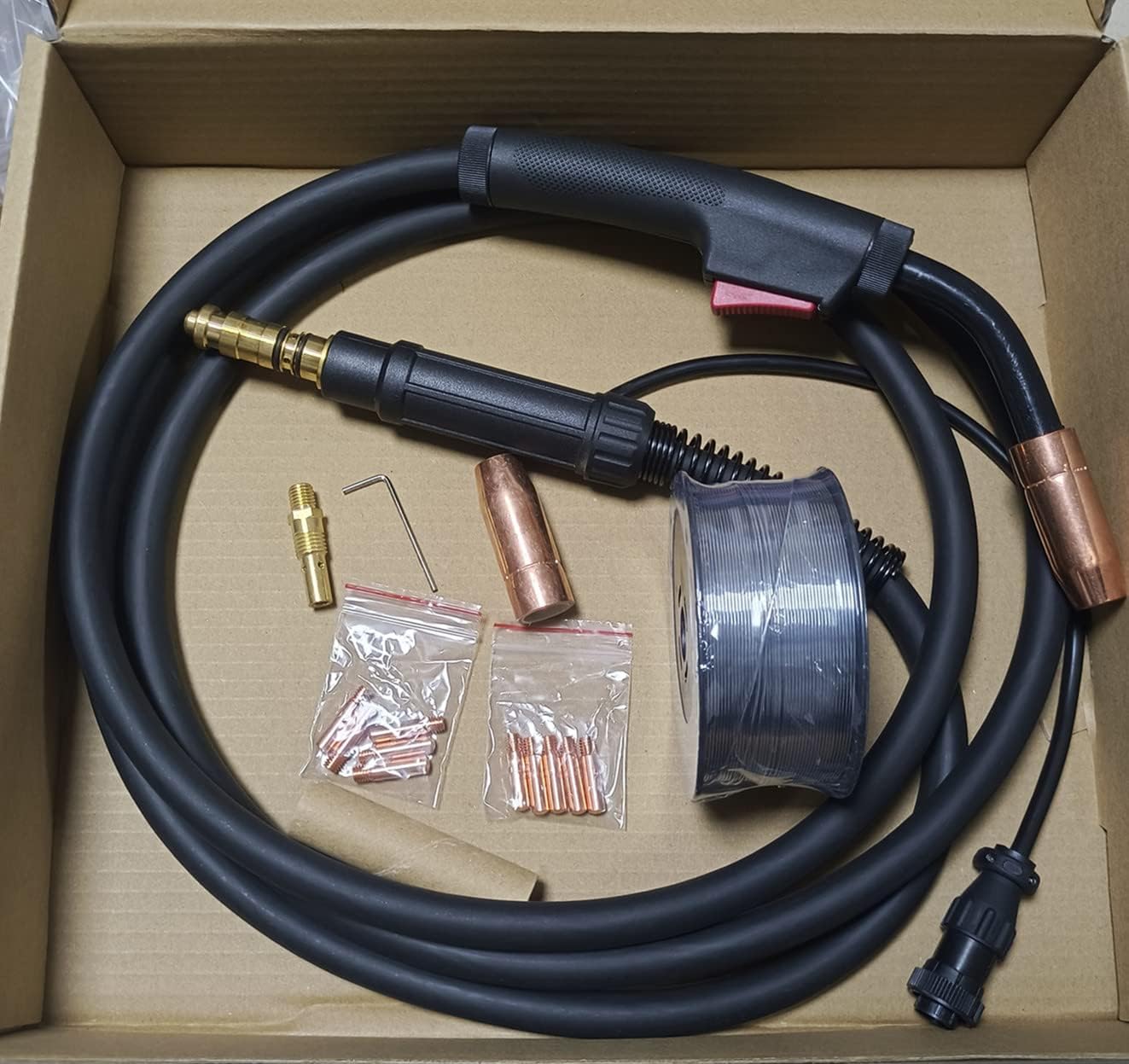 MIG WELDING GUN 10' 180AMP (2 PINS) replacement for Vulcan MIGMax 140 ...