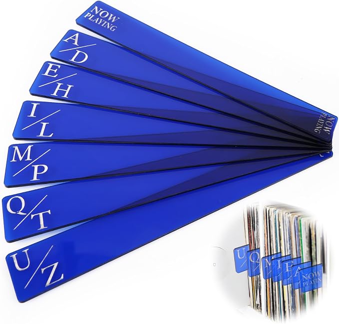 7pcs Vinyl Record Separators, Acrylic Record Dividers A-Z Rectangular ...