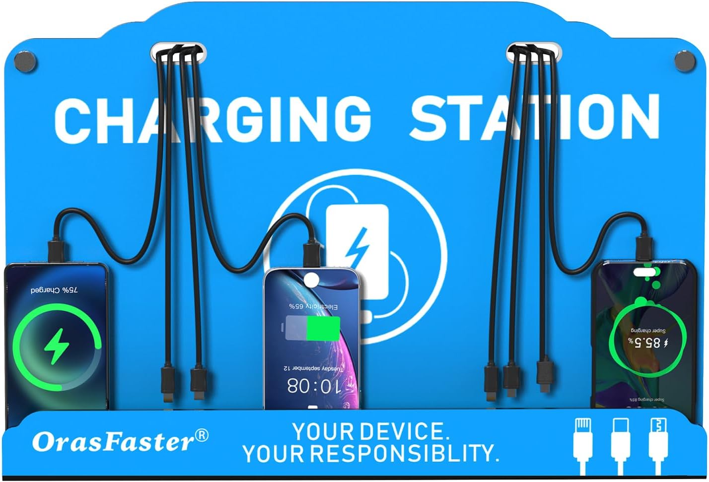 Amazon.com: ChargeTech Cell Phone Charging Station Locker w/6 Digital ...