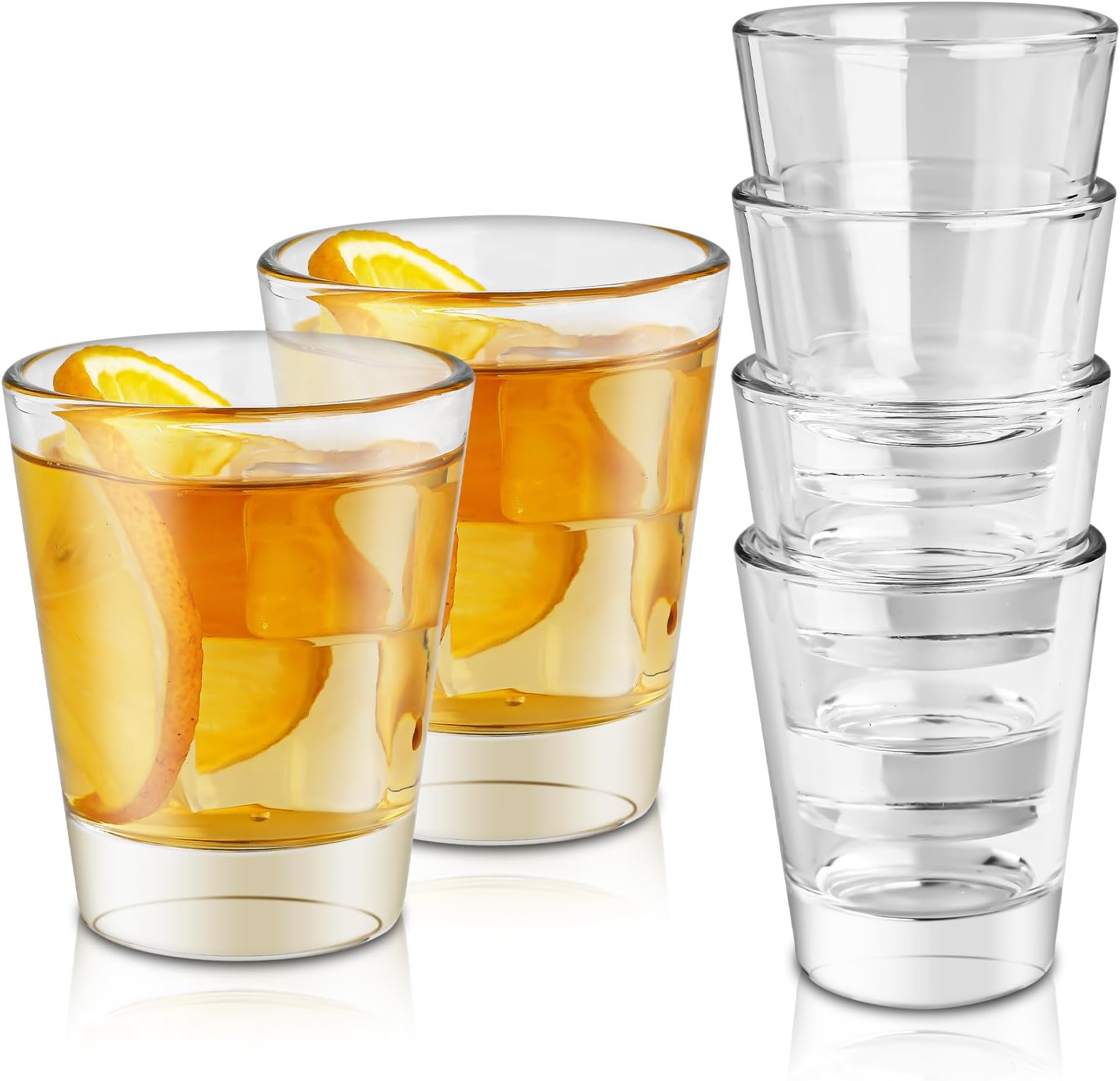 Amazon.com | Youeon 12 Pack 1.2 Oz Shot Glasses Set, Clear Cordial ...