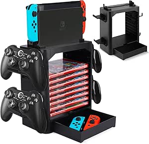 SIKEMAY Game Storage Tower Station for Nintendo Switch - Game Holder ...