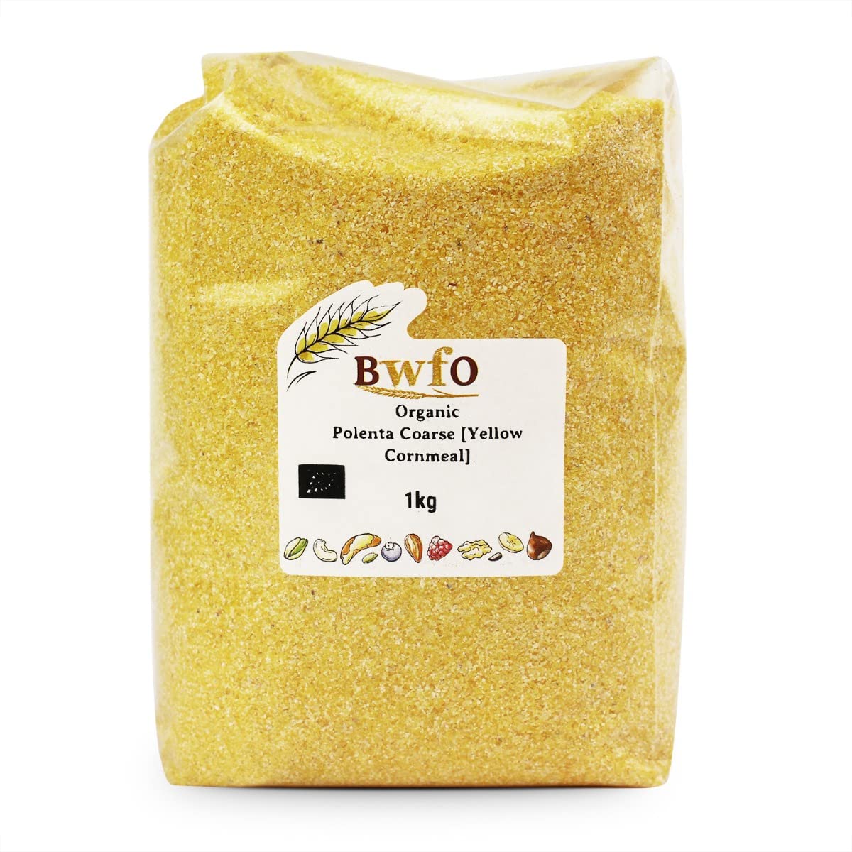 Organic Polenta Coarse [Yellow Cornmeal] 1kg (BWFO) : Amazon.co.uk: Grocery