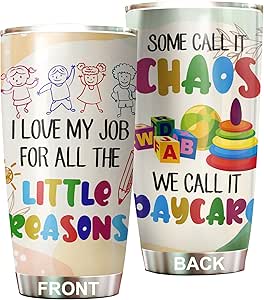 Amazon.com | MEDROC Childcare Provider Tumbler Stainless Steel 20oz ...