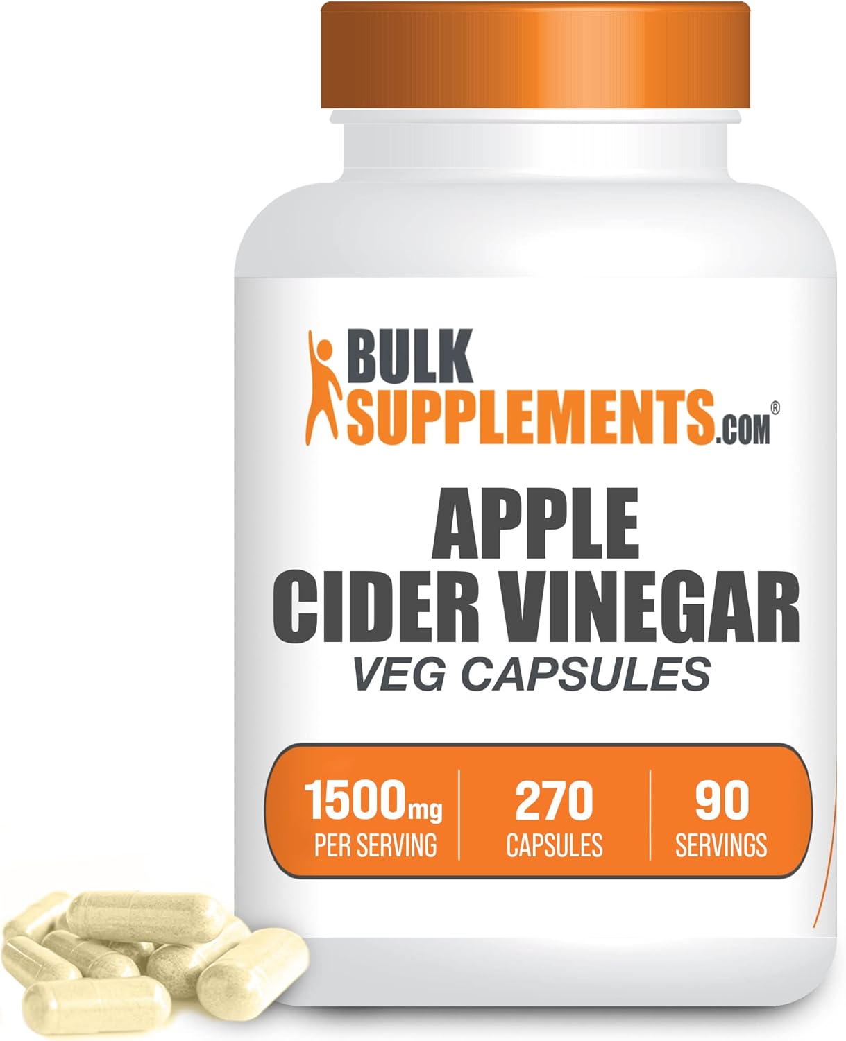 Amazon.com: BULKSUPPLEMENTS.COM Apple Cider Vinegar Capsules - ACV ...