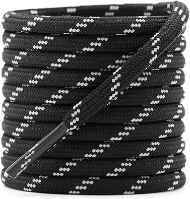 DELELE 2 Pair Non-slip Outdoor Mountaineering Hiking Walking Shoelaces ...