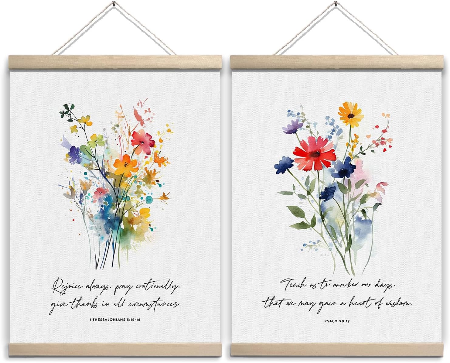 Amazon.com: Bible Verse Wall Art, Christian Wall Hangings, Christian ...
