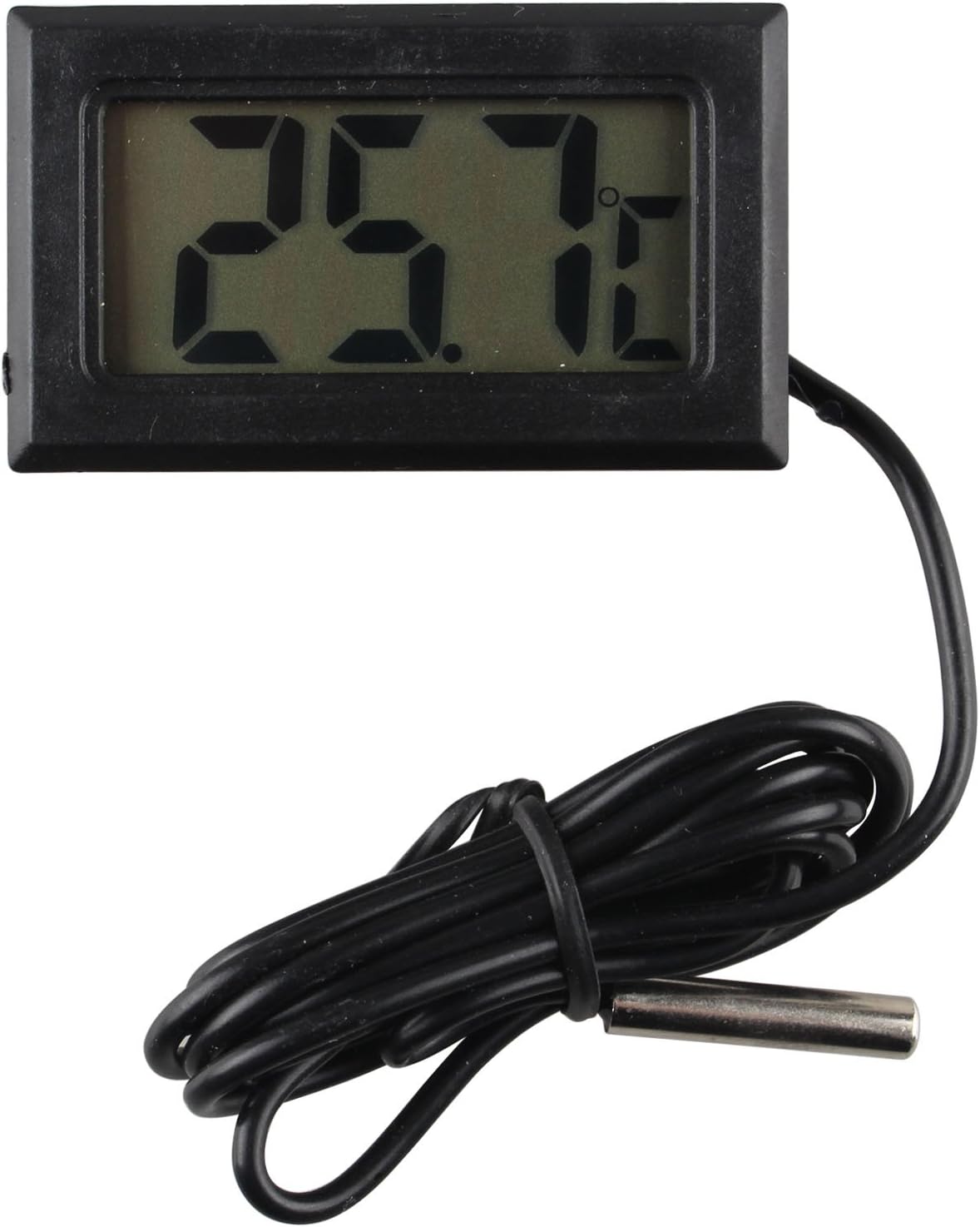 Digitaler Kompakt-Thermometer mit LCD-Anzeige, Outdoor-Fernsensor und ...
