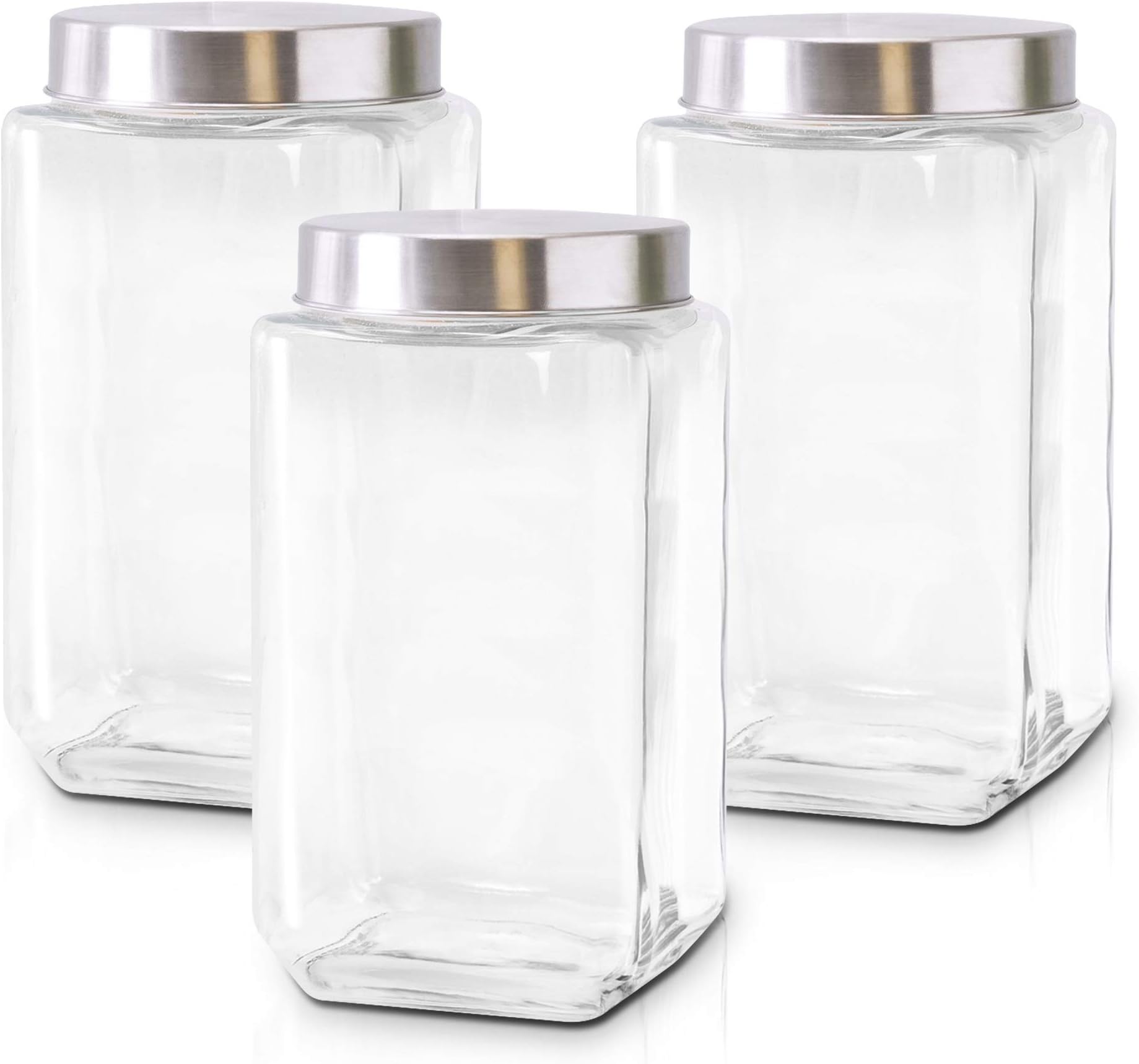 Amazon.com: Mason Craft & More Airtight Kitchen Food Storage Clear ...