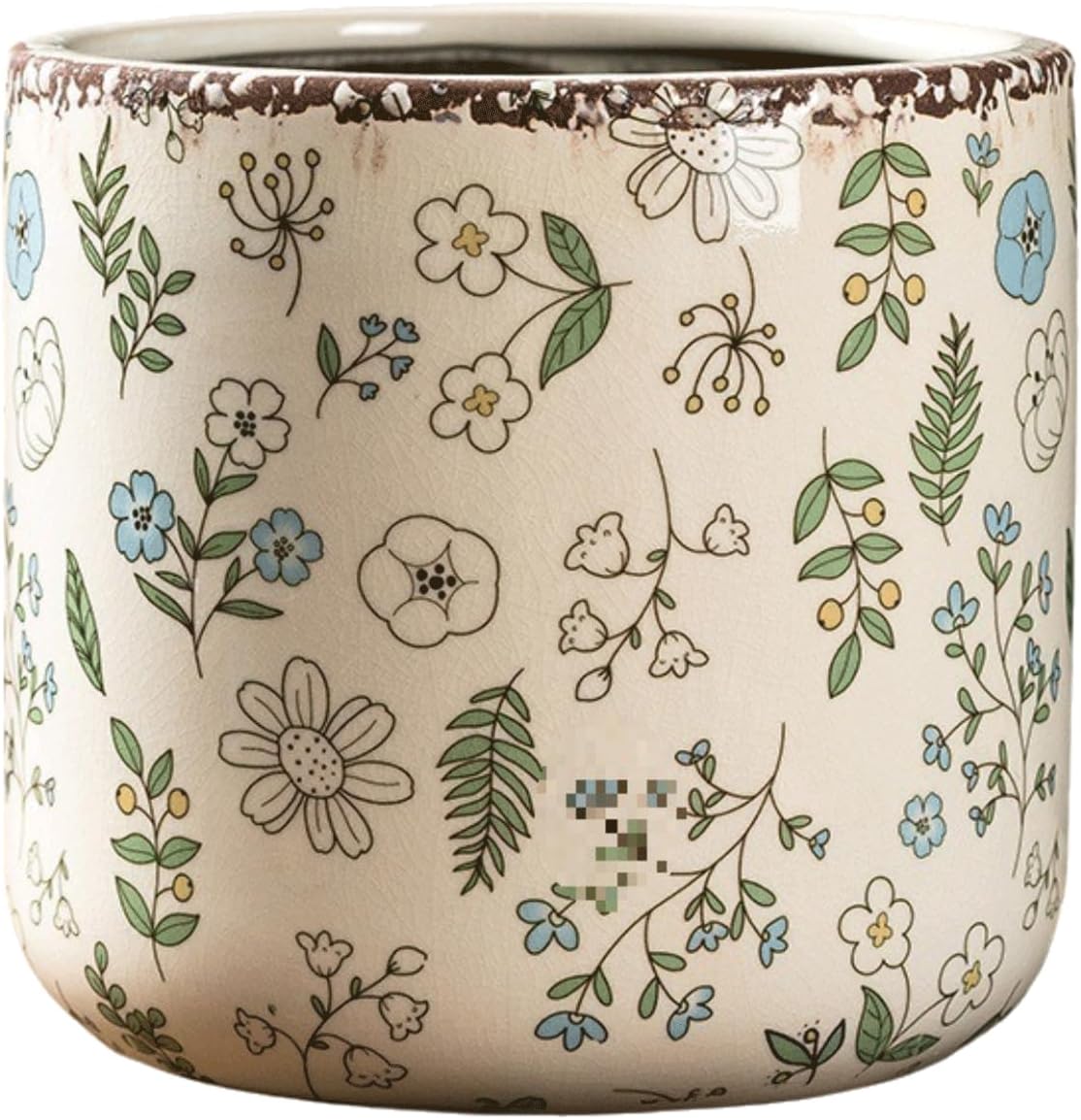 Amazon.com: Planter Pots Retro Ceramic Planter Pot Large Caliber Flower ...