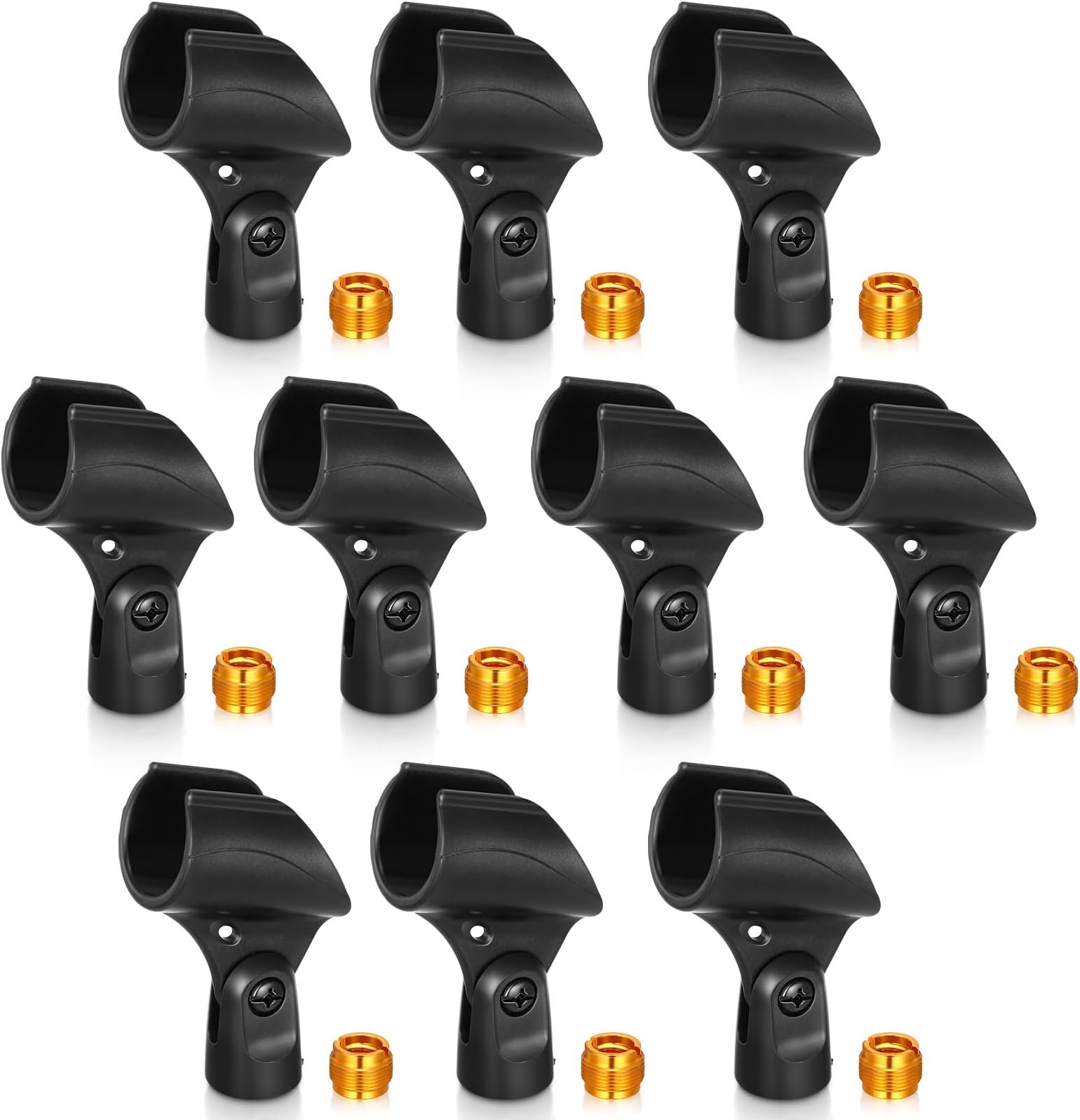 Amazon.com: Universal Microphone Clip Holder with Nut Adapters 5/8" to ...