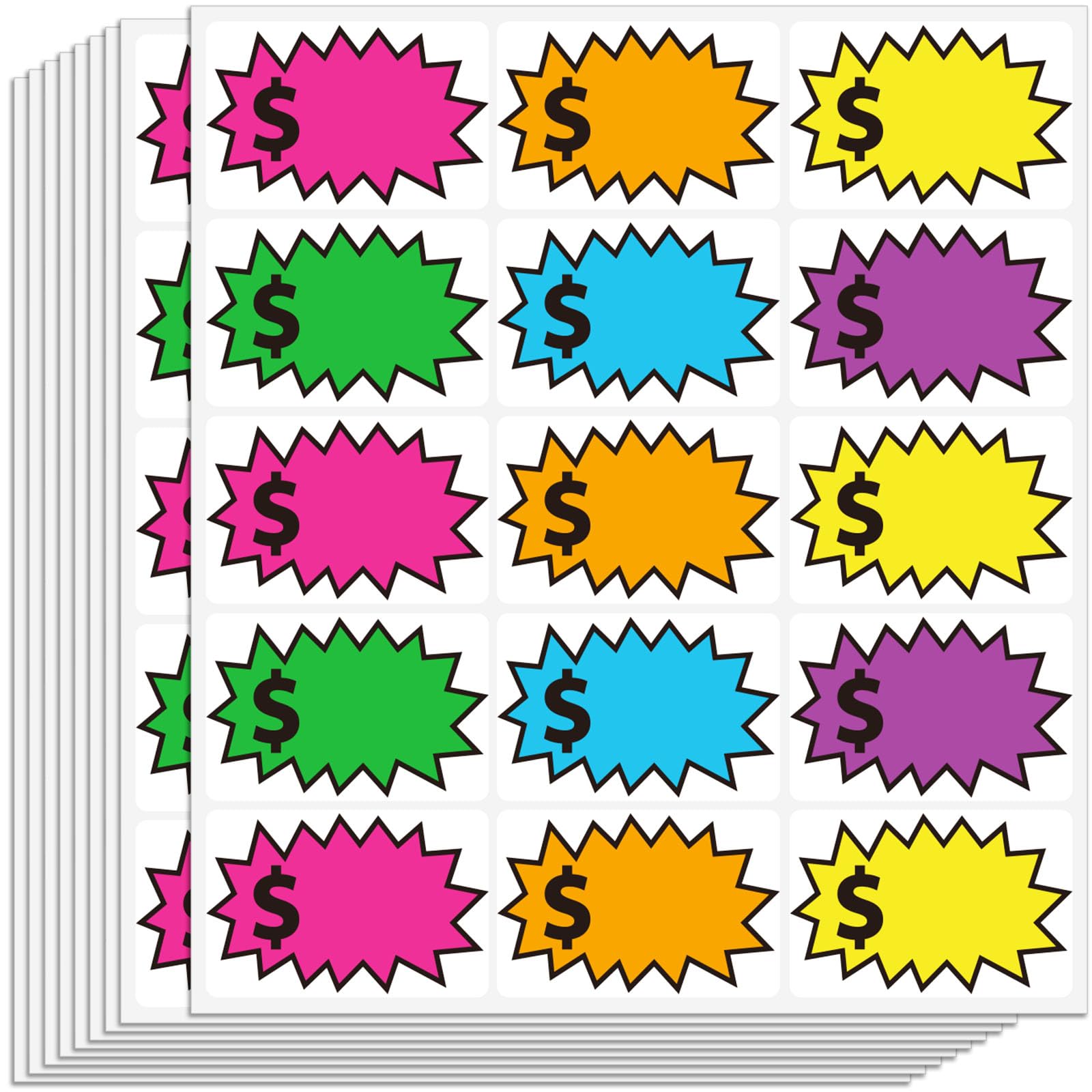 Amazon.com : 300 Pcs Removable Garage Sale Stickers, Yard Sale Price ...