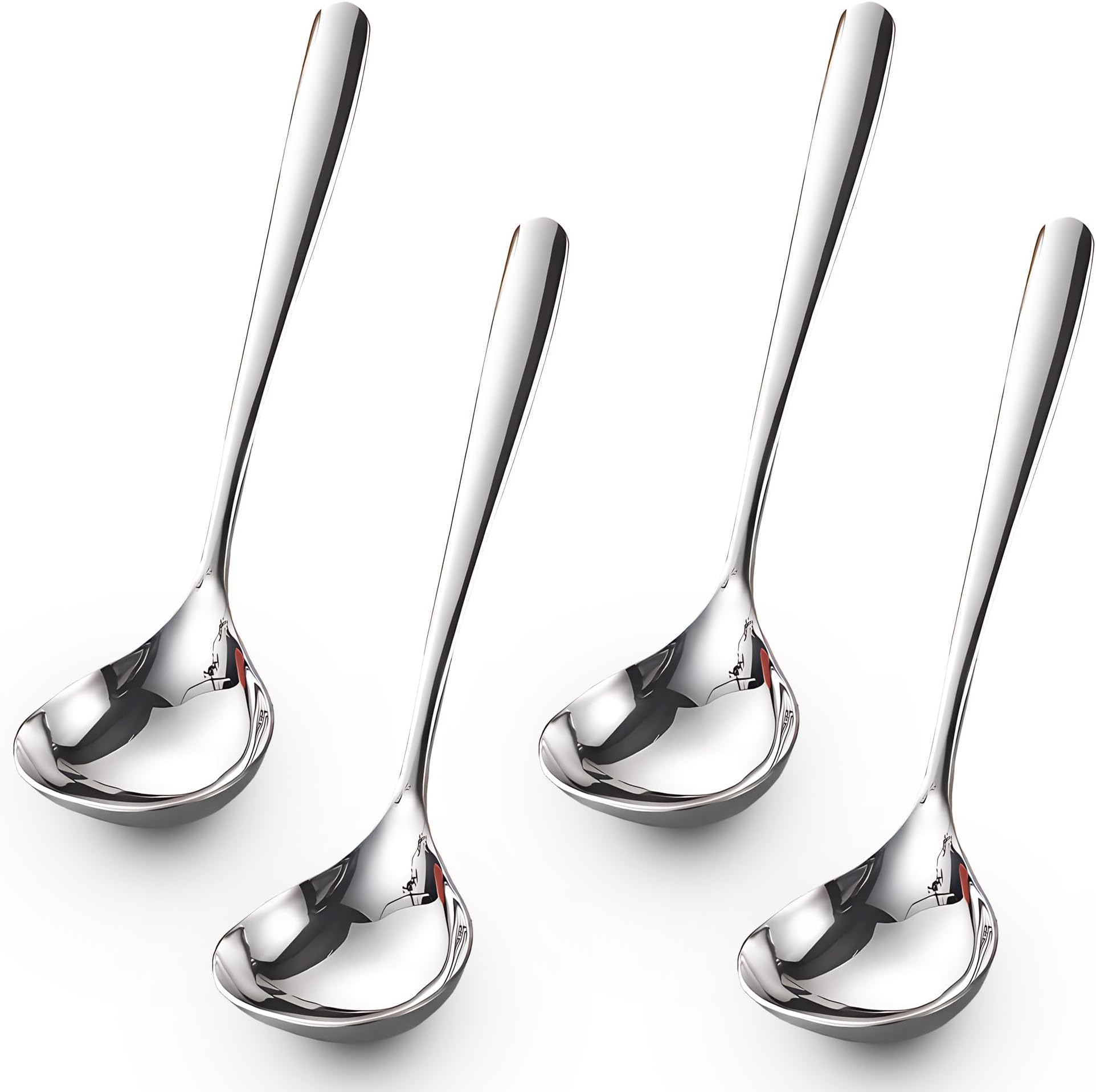 Amazon.com: Xowine 4-Piece Stainless Steel Small Gravy Soup Ladles ...