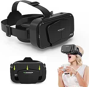 VR Virtual Reality Headset, Mini VR Headset for 3D Movie Video Game ...