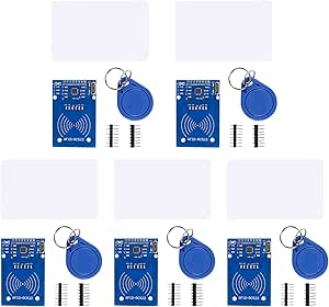 DORHEA 5Pcs mit Reader RC5 RF522 RF IC-Karten-Sensormodul S50 Blanko ...