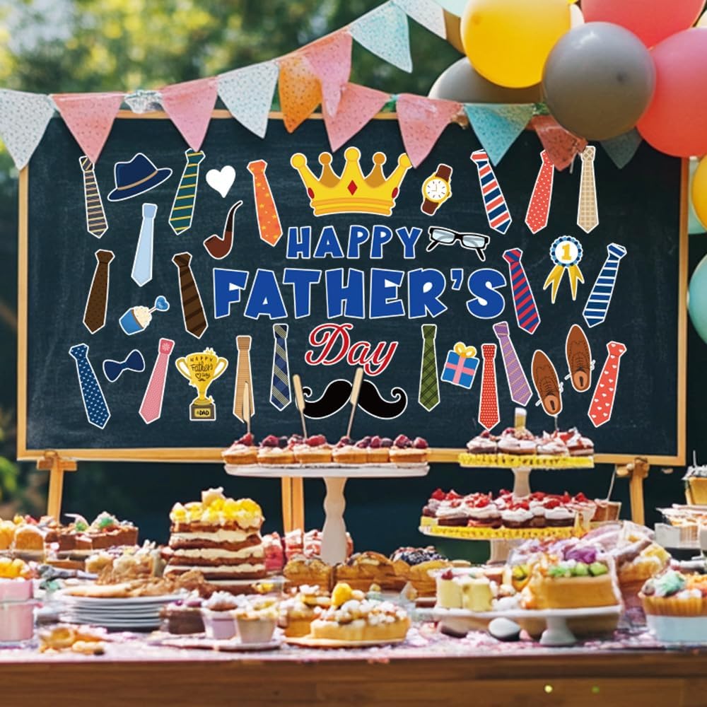 Amazon.com: Happy Father's Day Bulletin Board Decoration Set Happy ...
