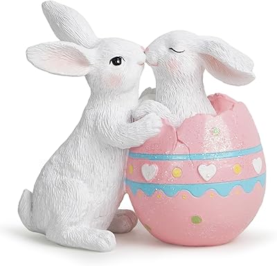 Amazon.com: Hodao Easter Bunny Decorations Spring Easter Egg/Cup Bunny ...