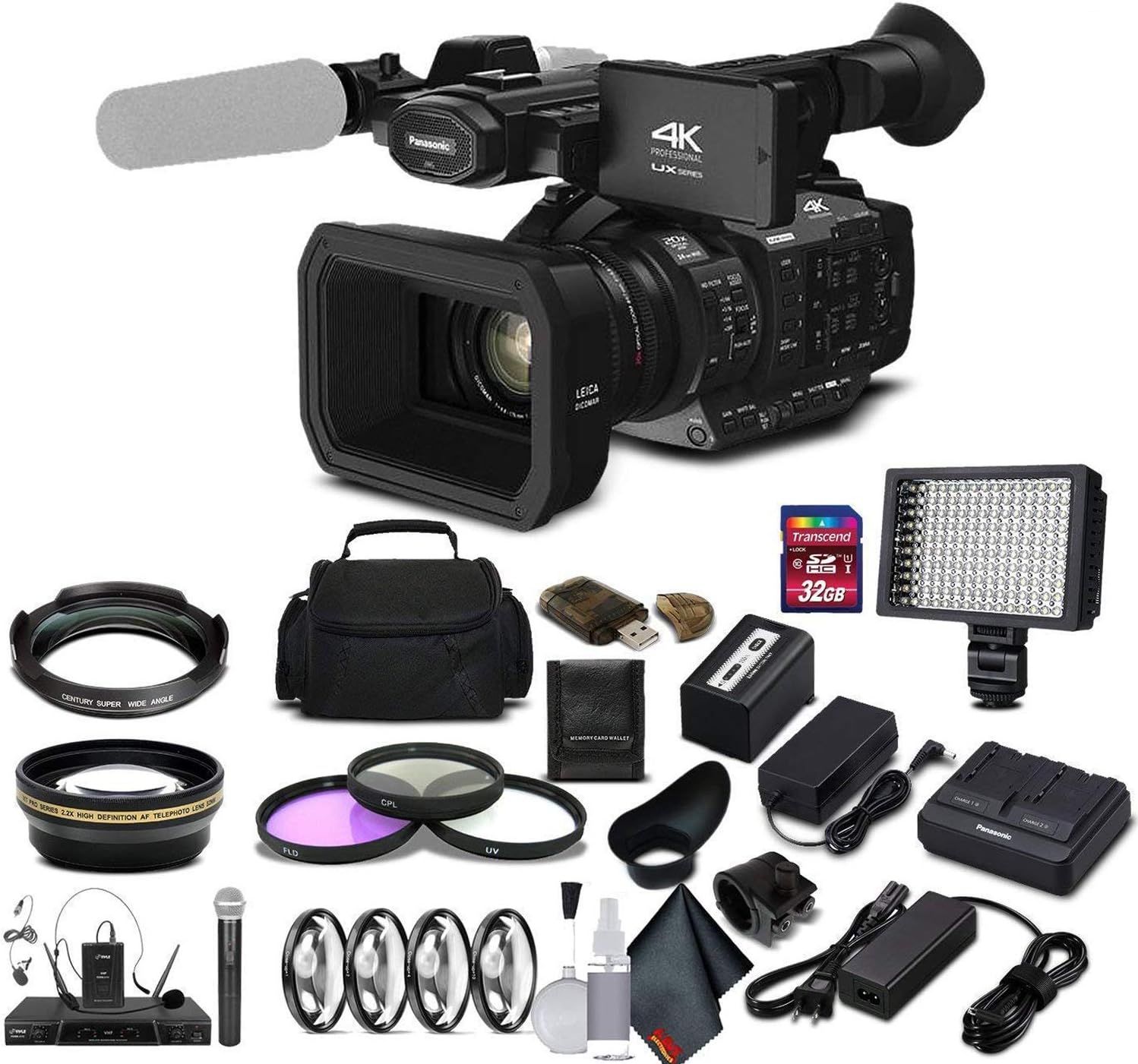 Amazon.com : Panasonic AG-UX180 4K Premium Professional Camcorder (AG ...