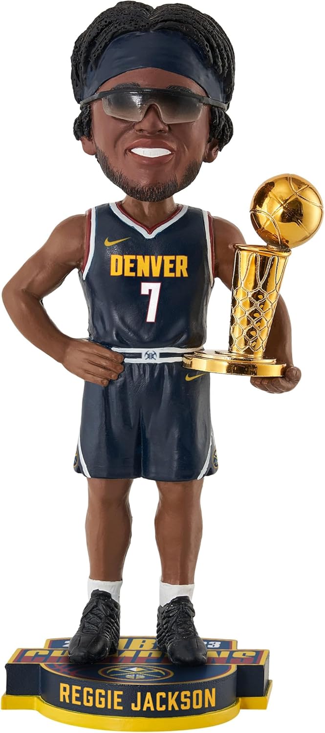 Reggie Jackson Denver Nuggets 2023 NBA Champions Bobblehead NBA ...
