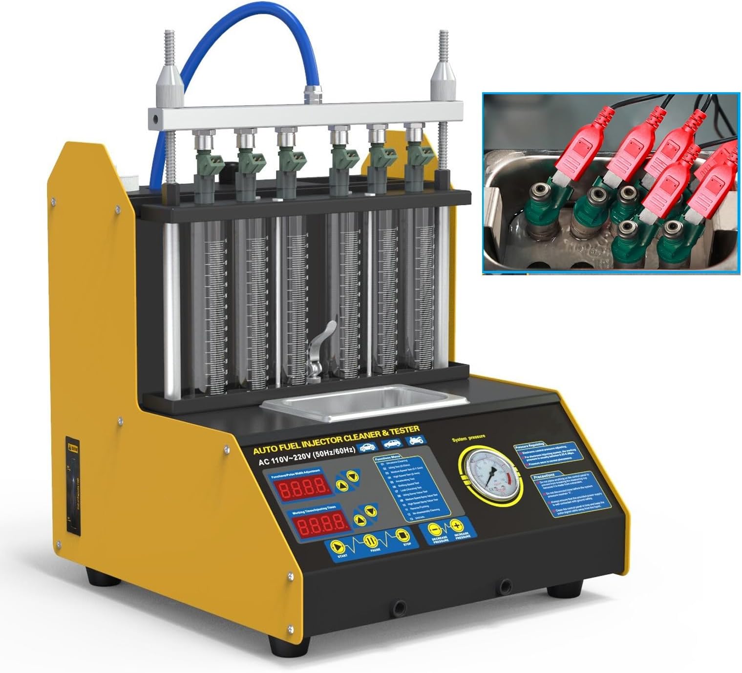 Amazon.com: Fuel Cleaning Tools 6-Cylinder Injector Cleaner Tester CT ...