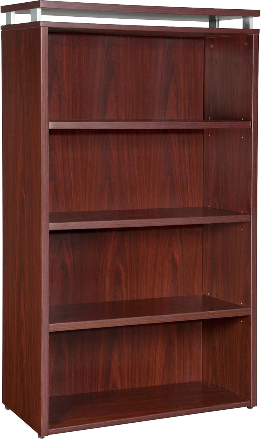 Amazon.com: Lorell 68720 Bookcase, 4-Shelf, 36-Inch x12-1/2-Inch x48 ...