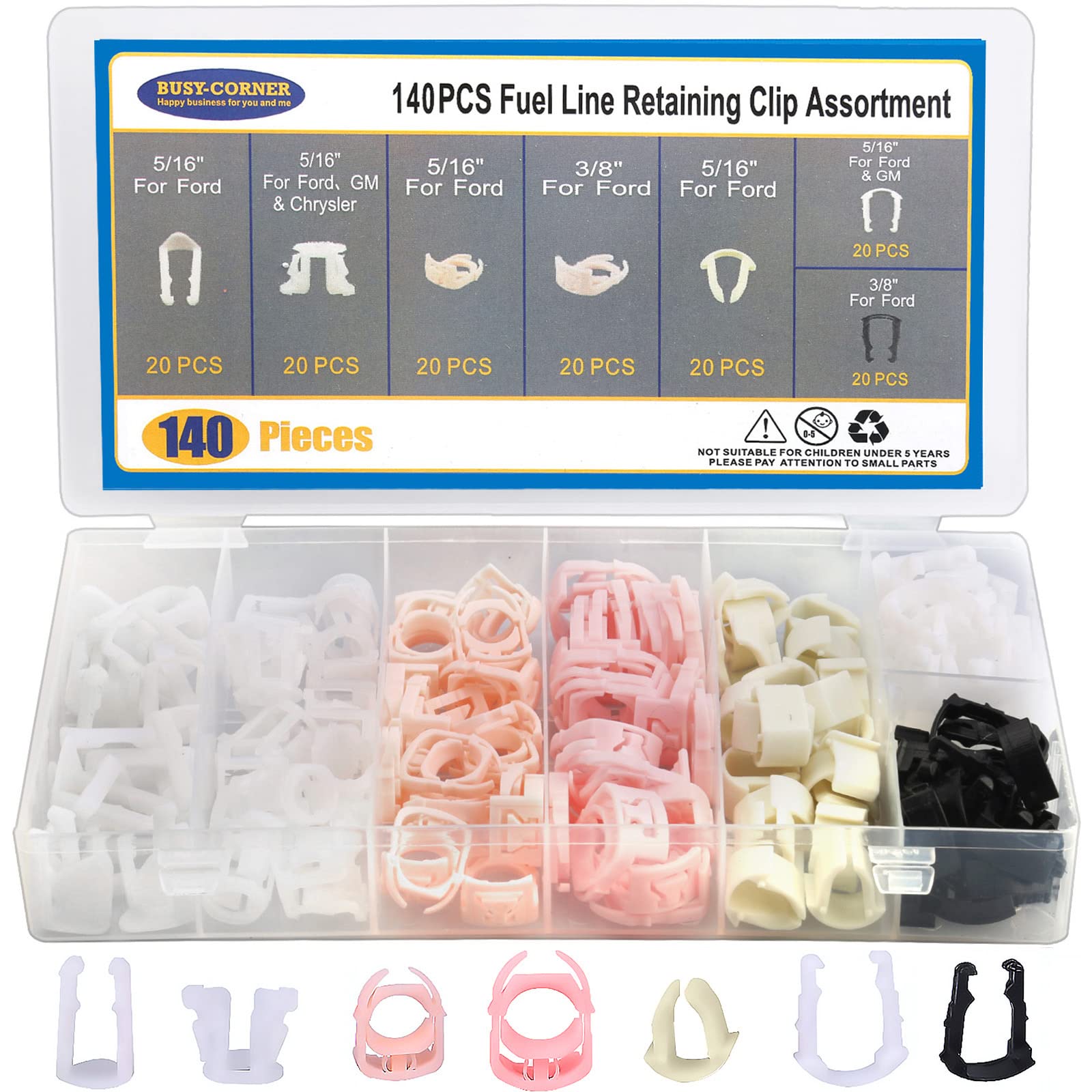 Amazon.com: Fuel Line Retaining Clip Fuel Line Retainer Clip Assortment ...