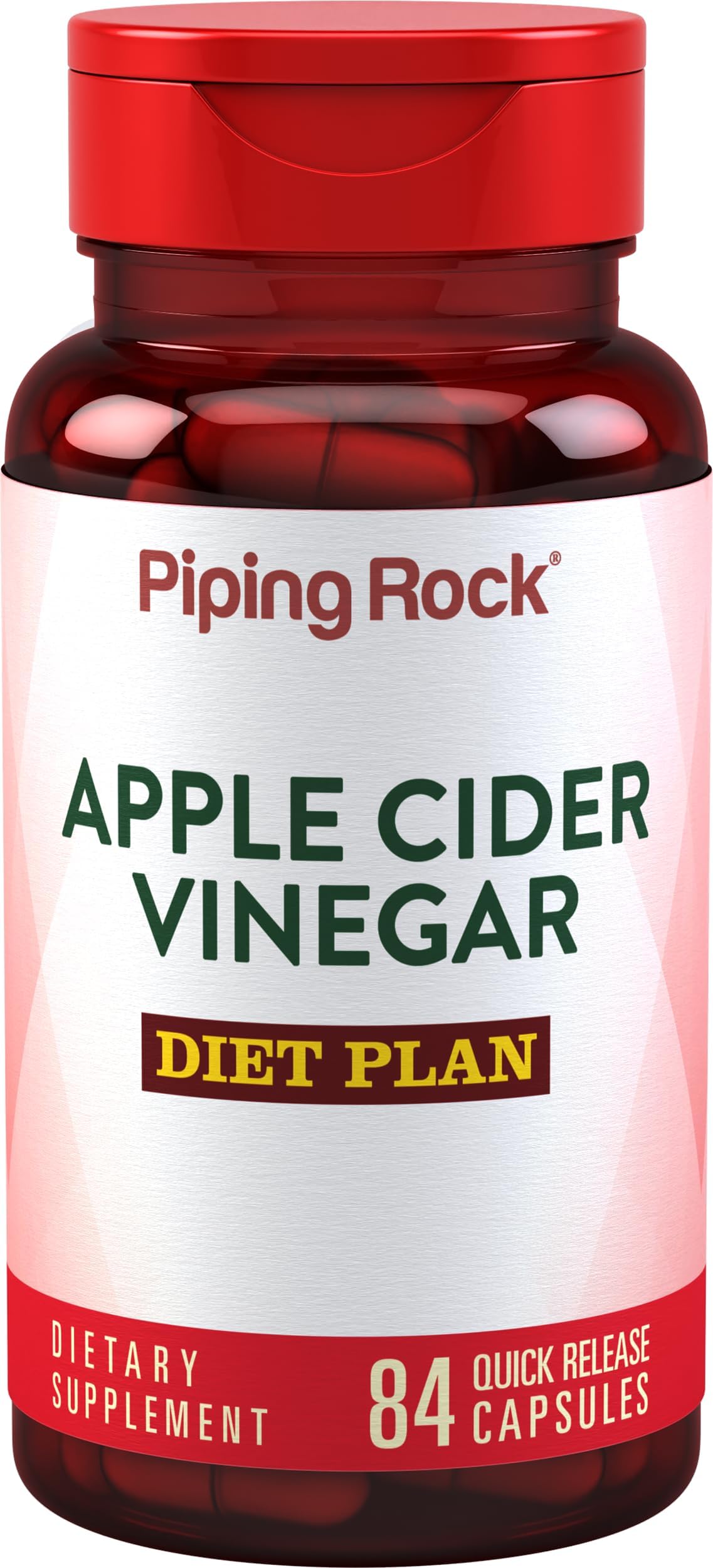 Amazon.com: Piping Rock Apple Cider Vinegar Capsules | 84 Pills | with ...