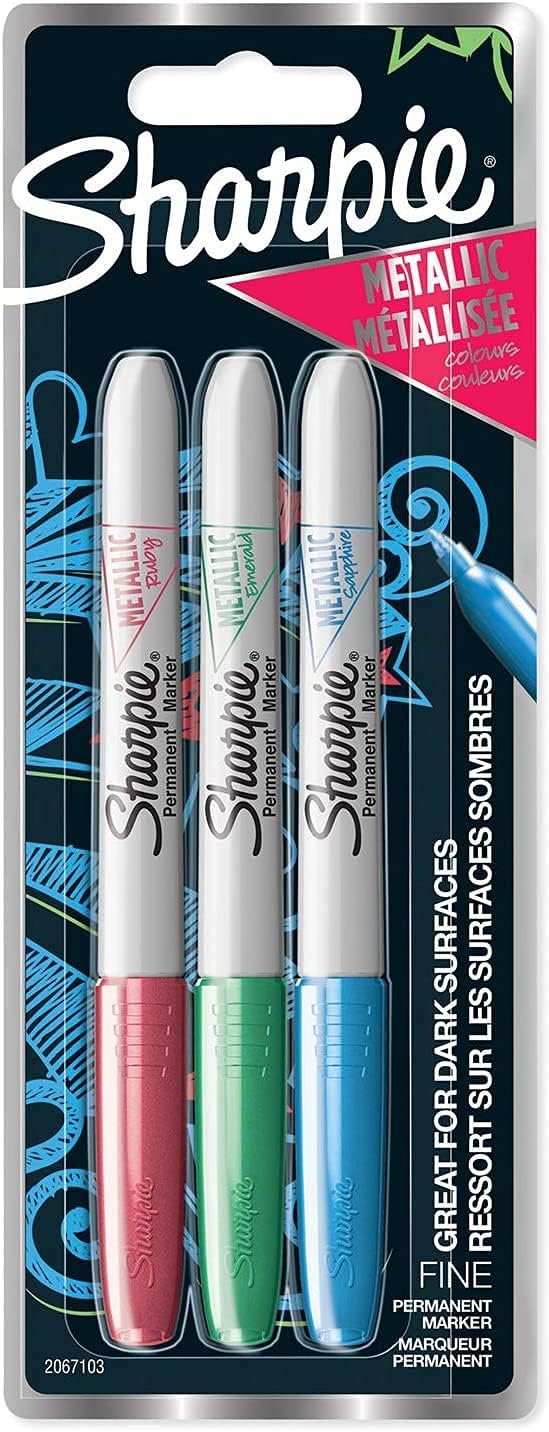 Sharpie 3ct Metallic Assorted Colors Multicolor : Amazon.co.uk ...