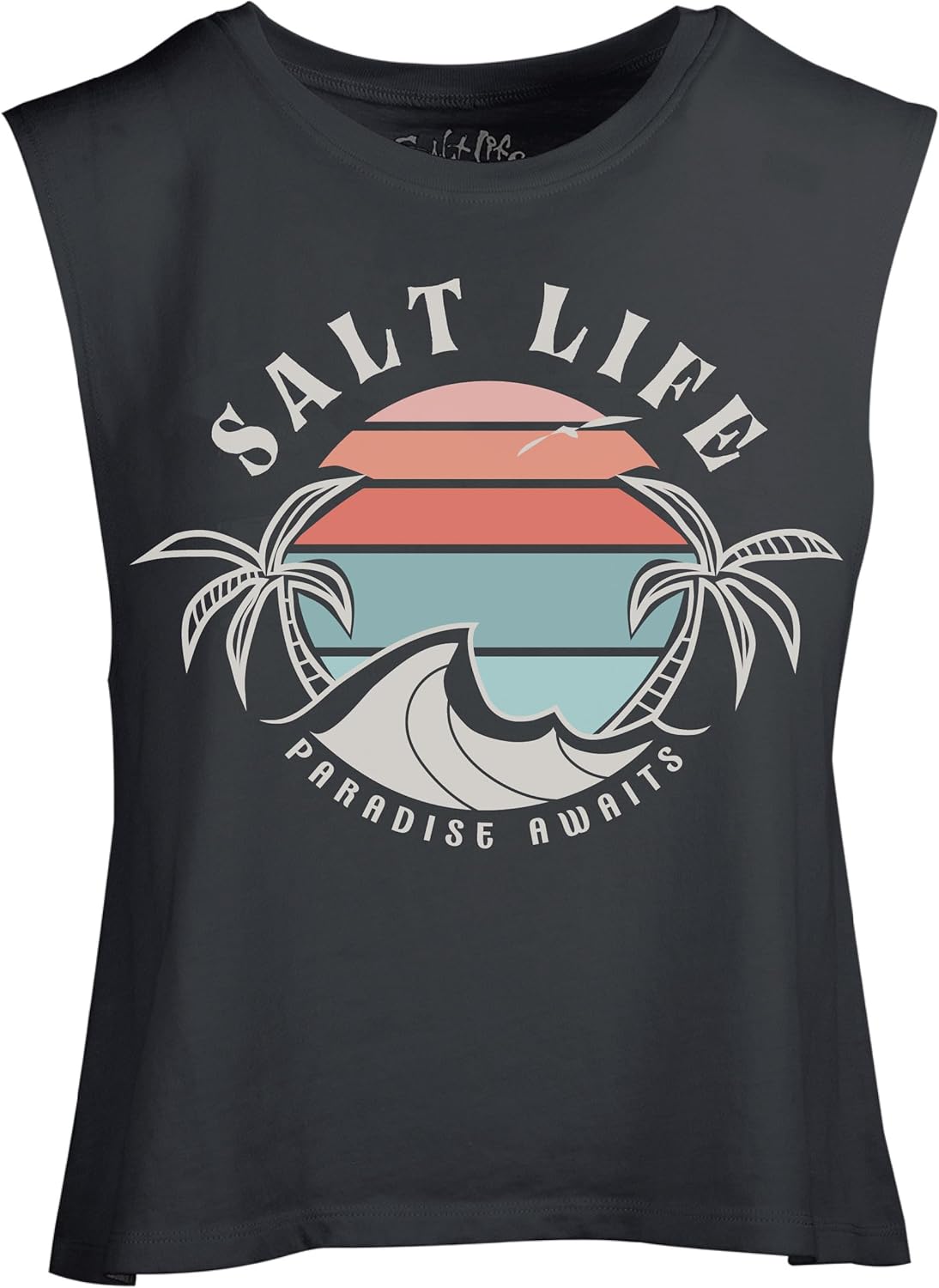 Salt Life Women's Paradise Bound Cropped Muscle Tank Top at Amazon ...