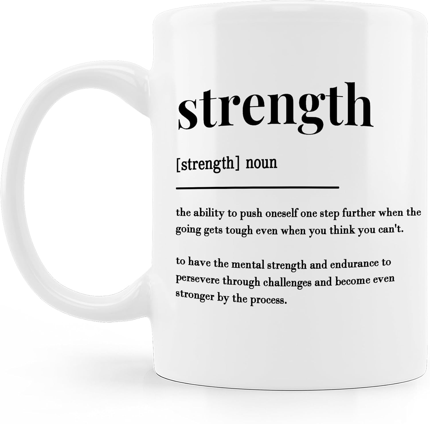 Amazon.com | BESERH Motivational Coffee Mug, Strength Funny Mug ...