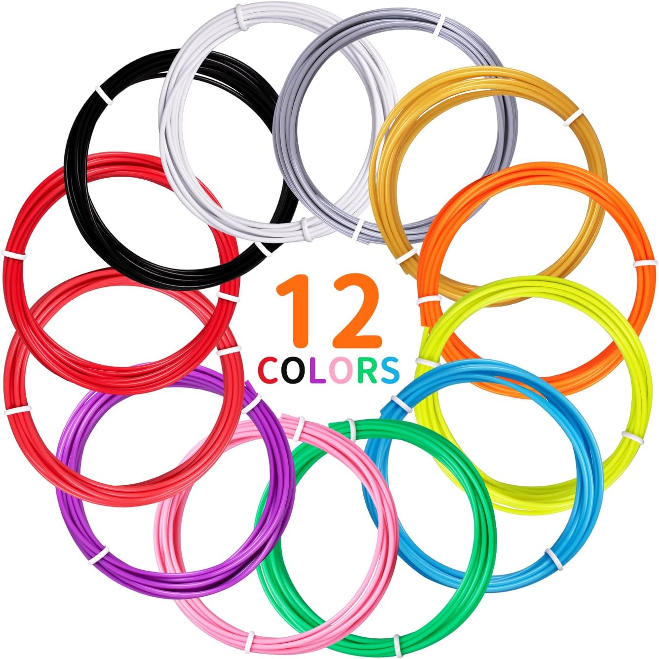 Amazon.com: FIROS 3D Pen Filament Refills, 32 Colors 3D Pen PLA ...