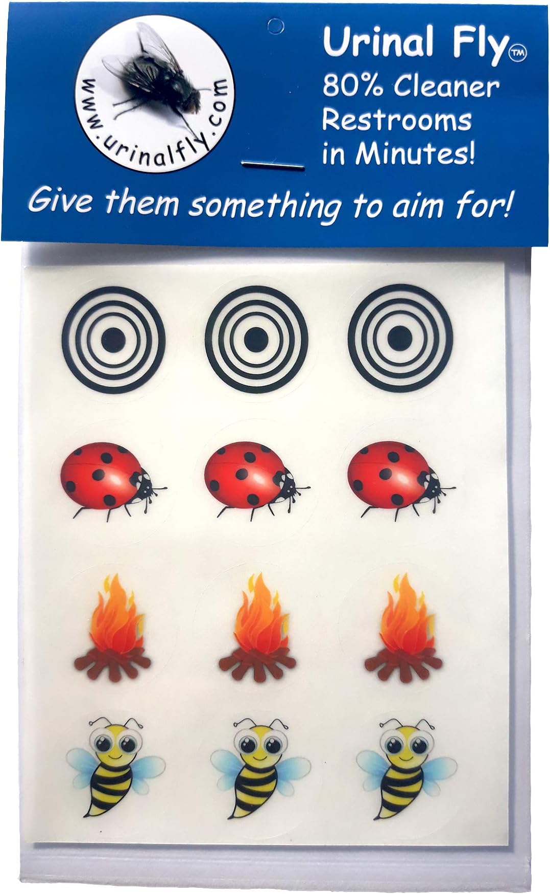 Amazon.com: Urinal Fly Toilet Stickers, 12 Pack, Joe Biden Targets, 80% ...