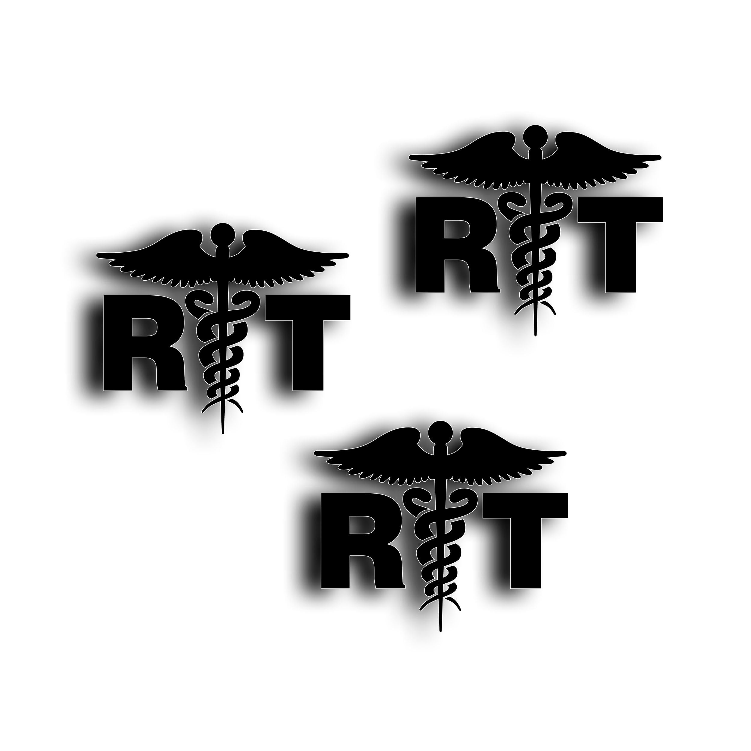 Amazon.com - 3X RT Caduceus Decal Sticker for Radiologic Technologist ...