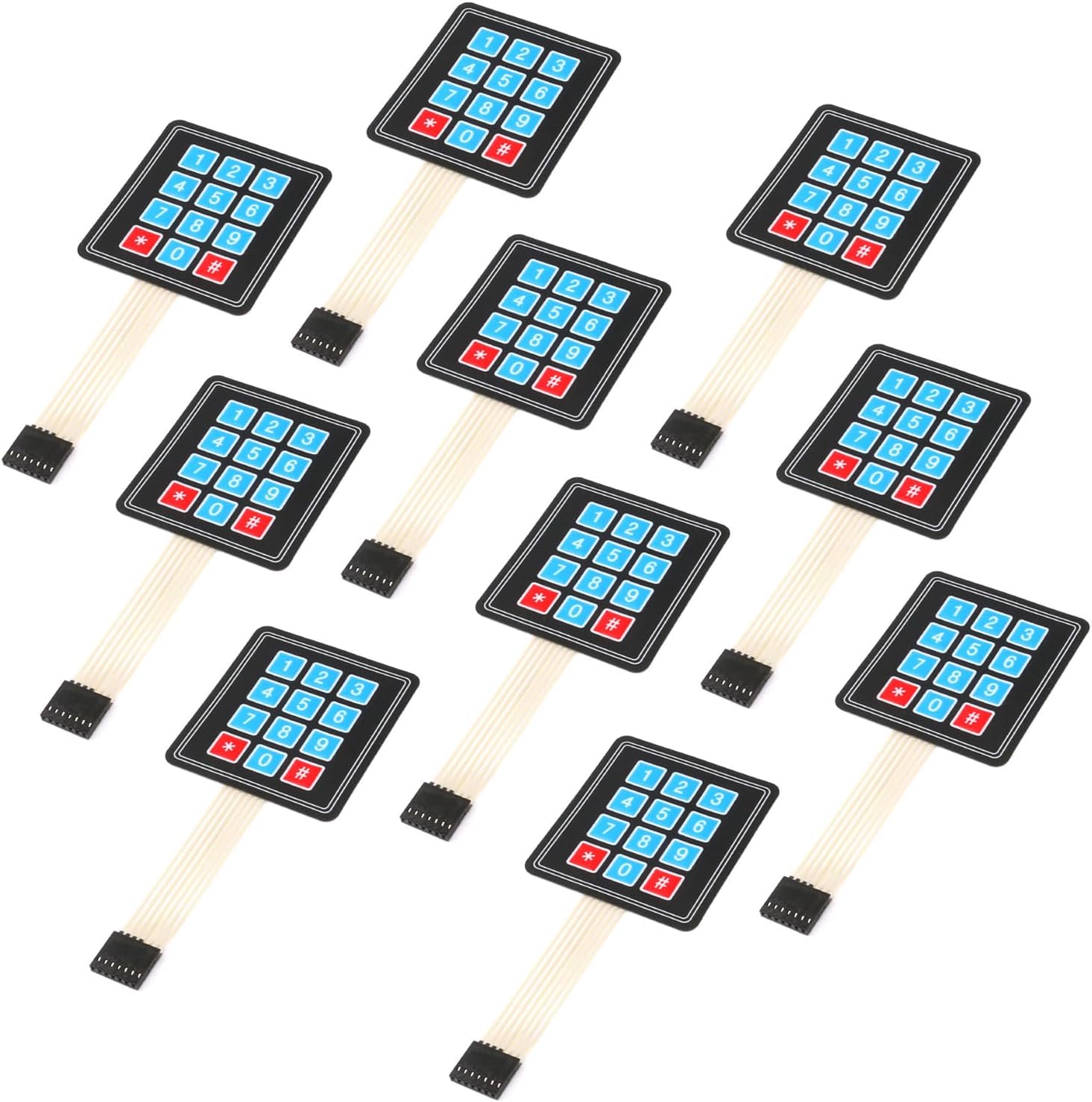 Amazon.com: JESSINIE 10Pcs 3 x 4 Matrix Array Membrane Switch 69.2*76 ...