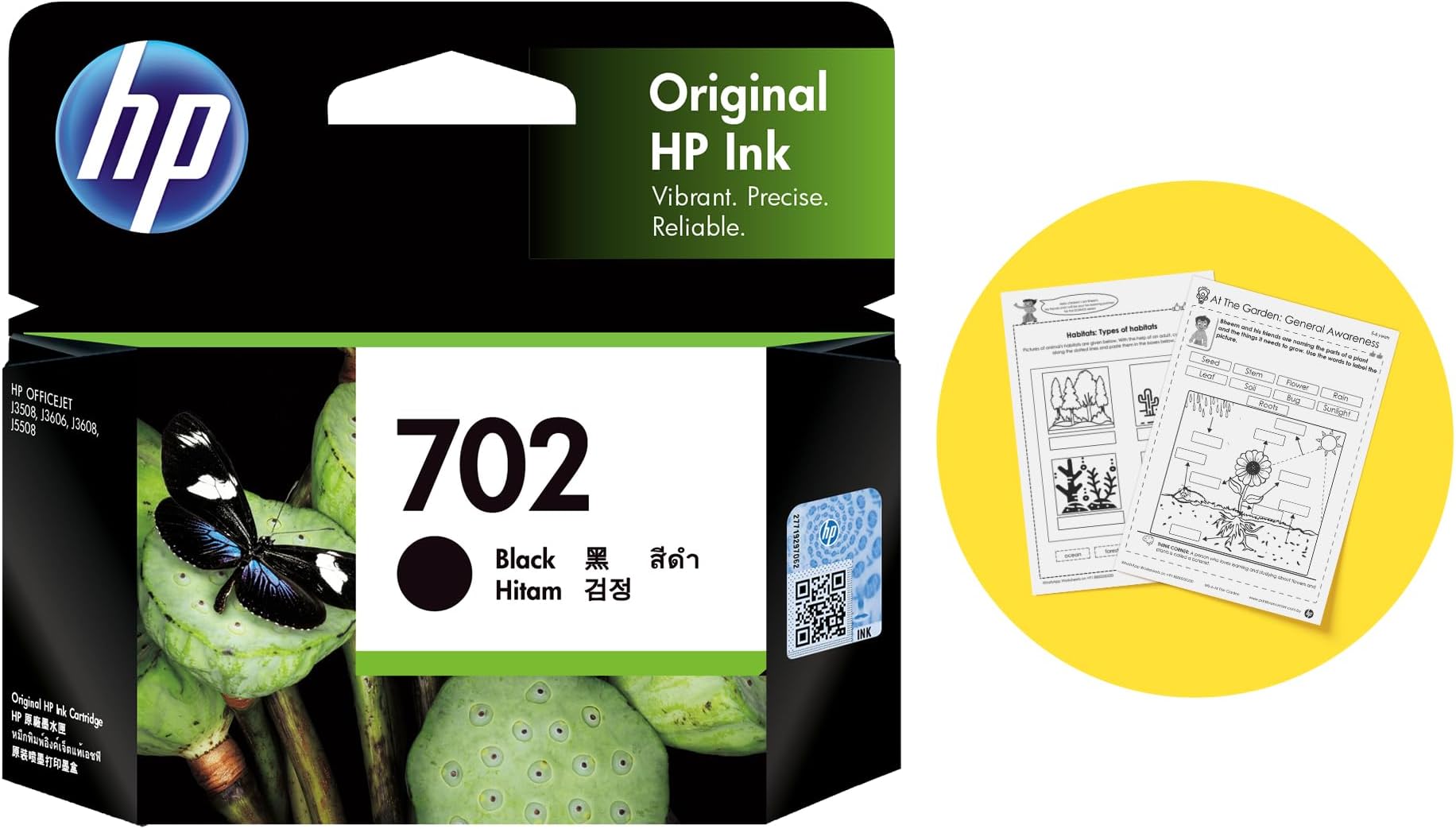 HP 702 Ink Jet Cartridge (Black), Standard : Amazon.in: Computers ...